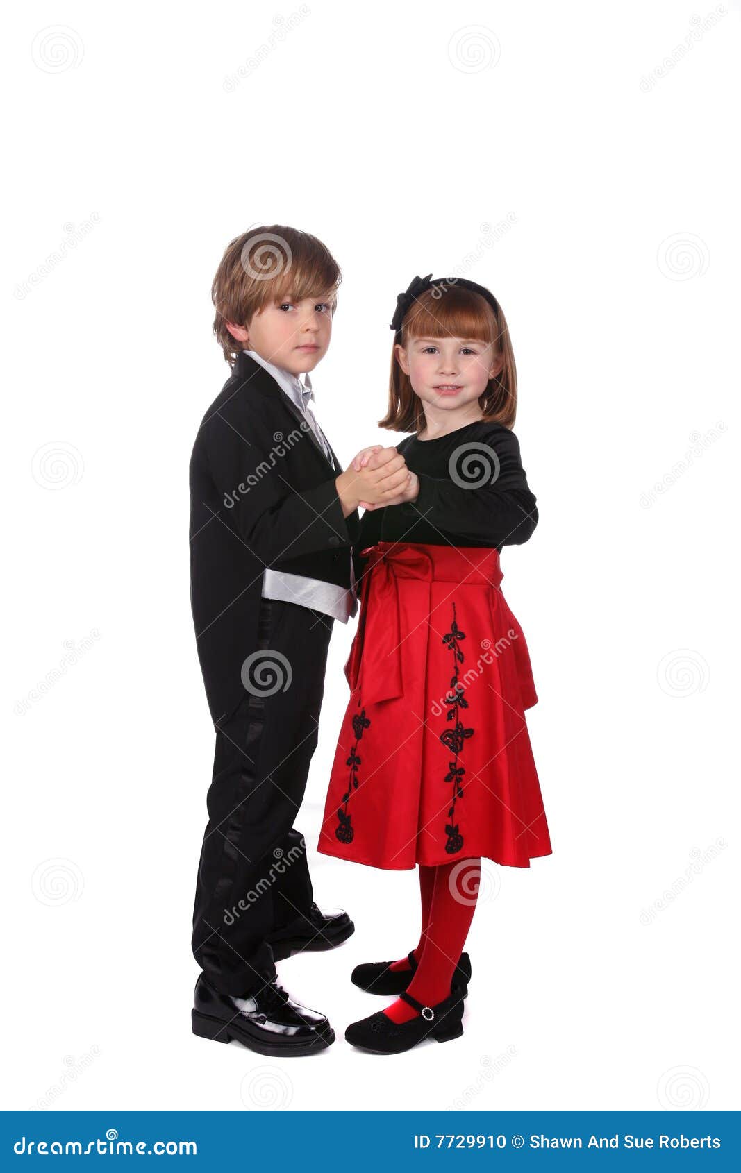 Cute Young Children Dancing Stock Photo - Image of gloves, formal: 7729910