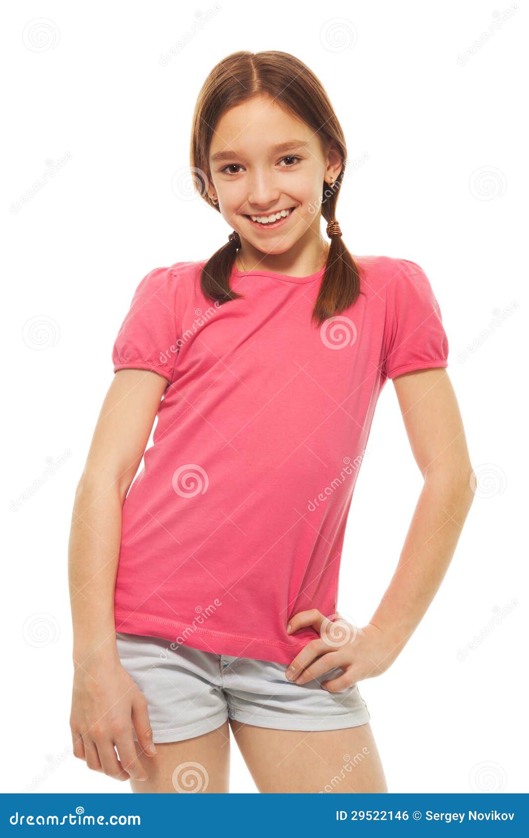 Cute, young girl stock photo. Image of people, denim - 29522146