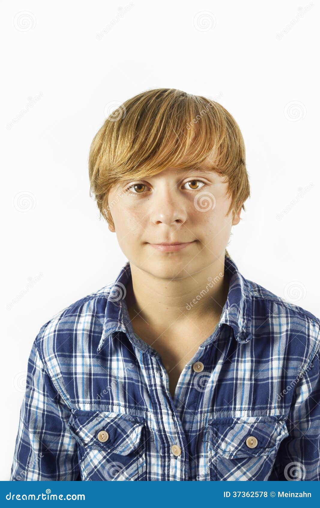 Cute Young Happy Boy With White Stock Photo - Image of face, leaves ...