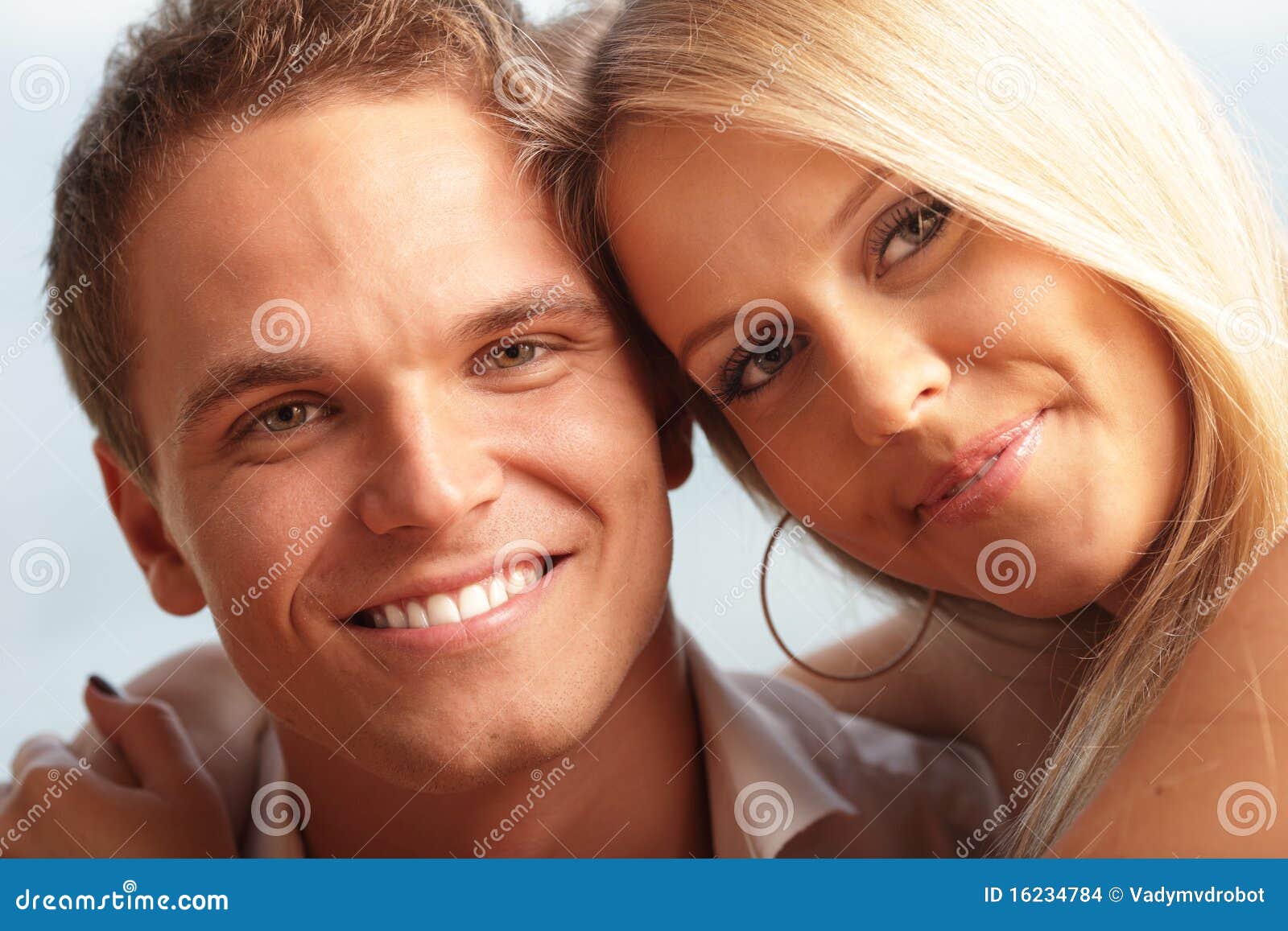 Cute young loving couple stock photo. Image of beauty - 16234784