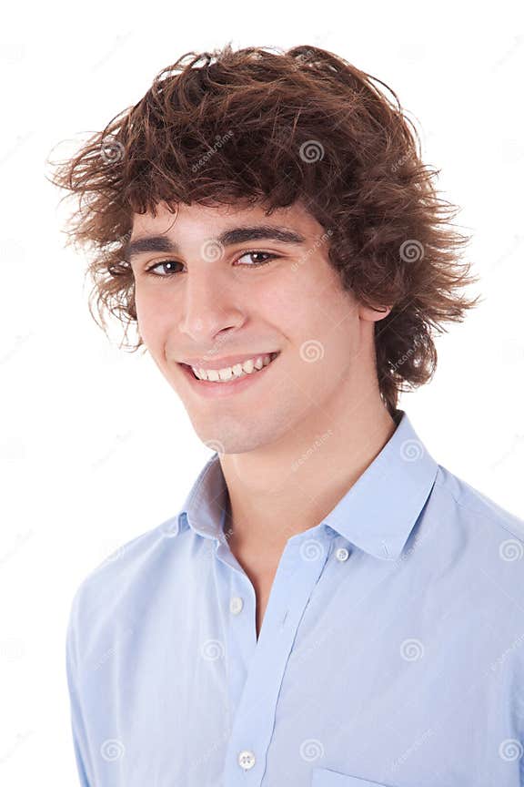 Cute young man, smiling stock image. Image of happy, pretty - 17783337
