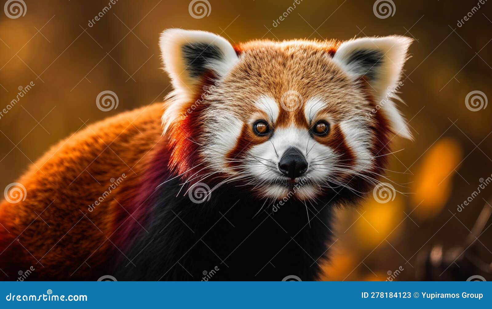 Cute Young Panda Looking at Camera Outdoors Generated by AI Stock ...