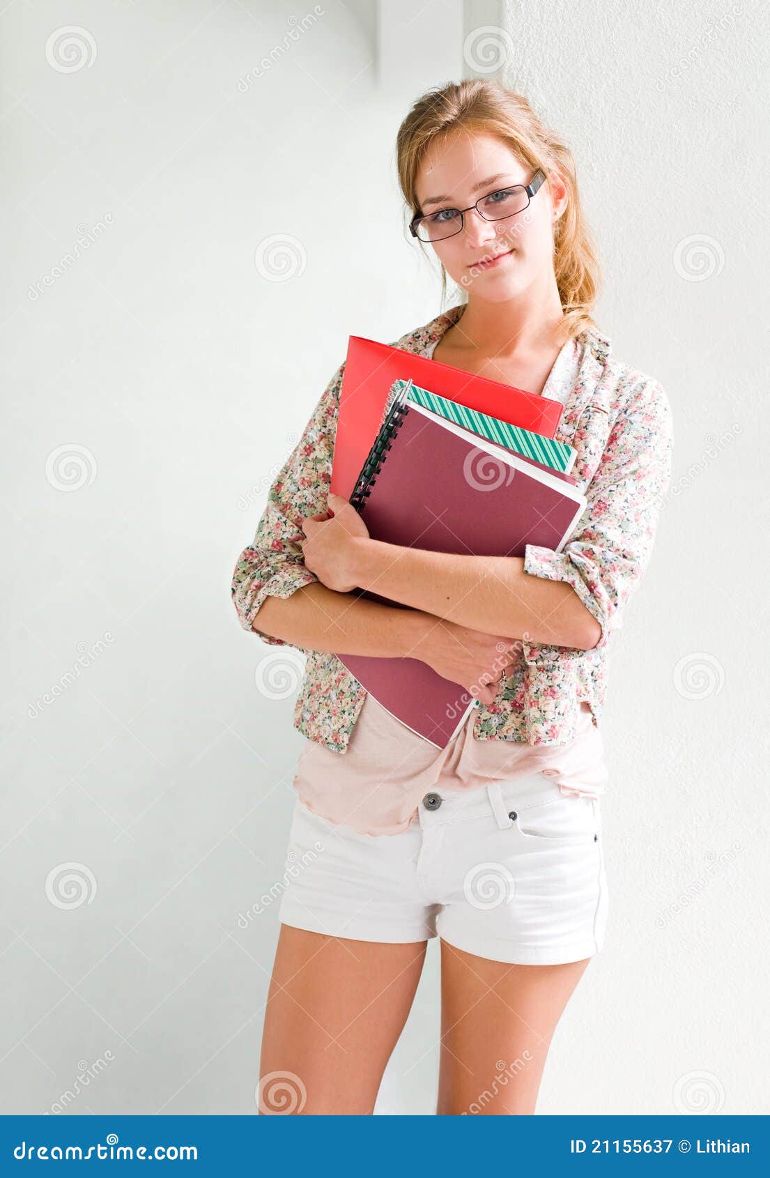 Cute young student. stock image. Image of friendly, cute - 21155637
