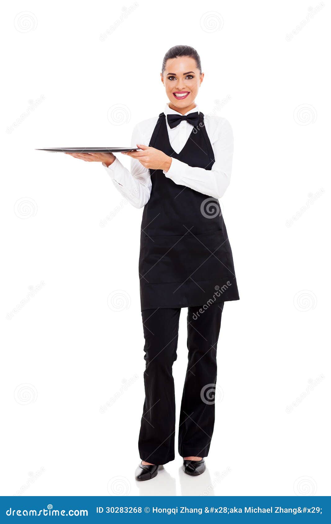 Cute young waitress stock photo. Image of occupation - 30283268