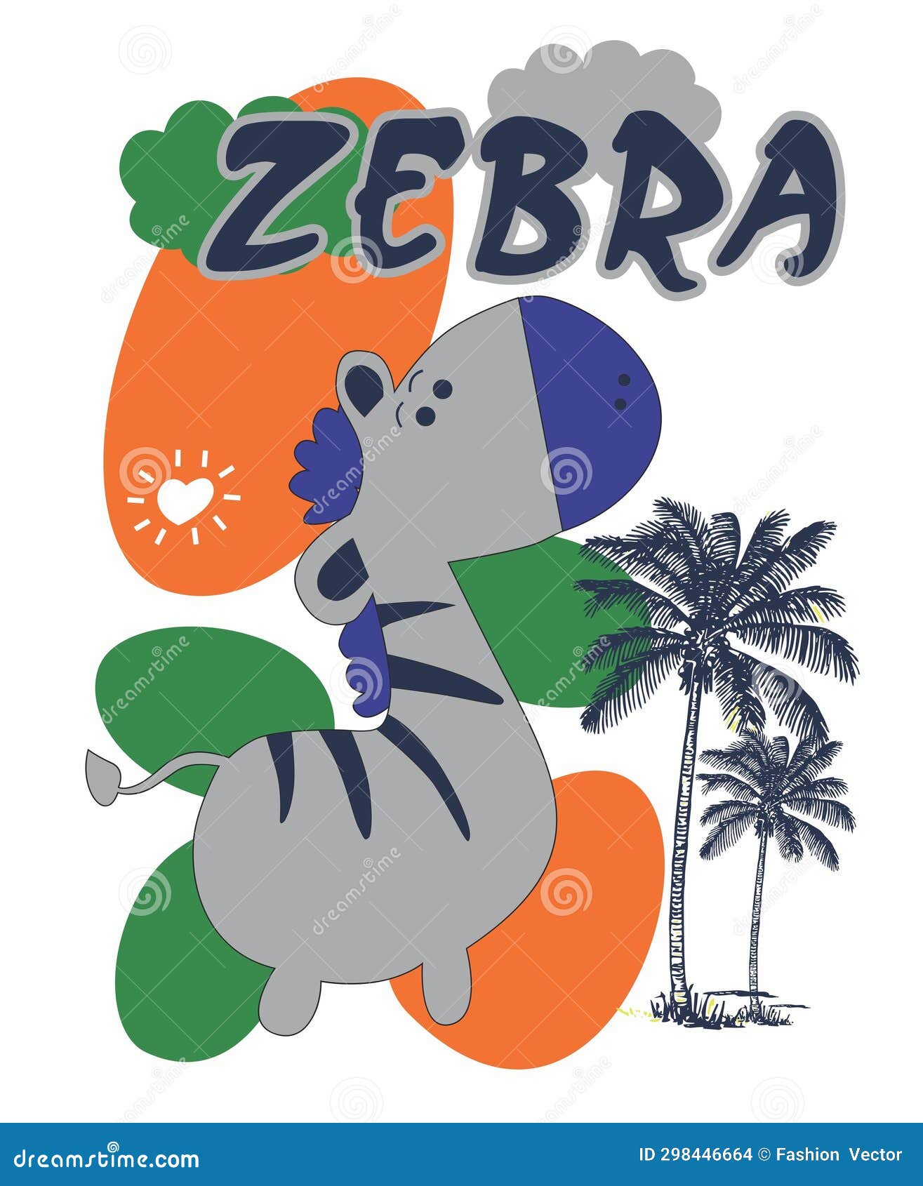 Cute Zebra Print Vector Art Stock Vector - Illustration of vector ...