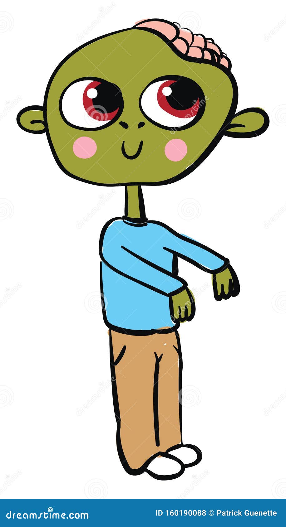 Cute Zombie, Illustration, Vector Stock Vector - Illustration of ...