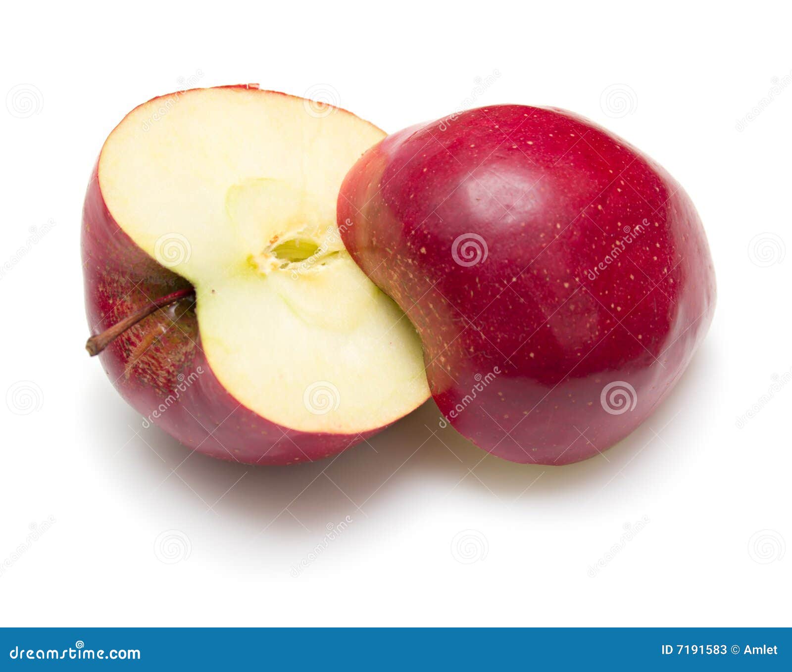 Cuted apple stock image. Image of nature, white, food - 7191583