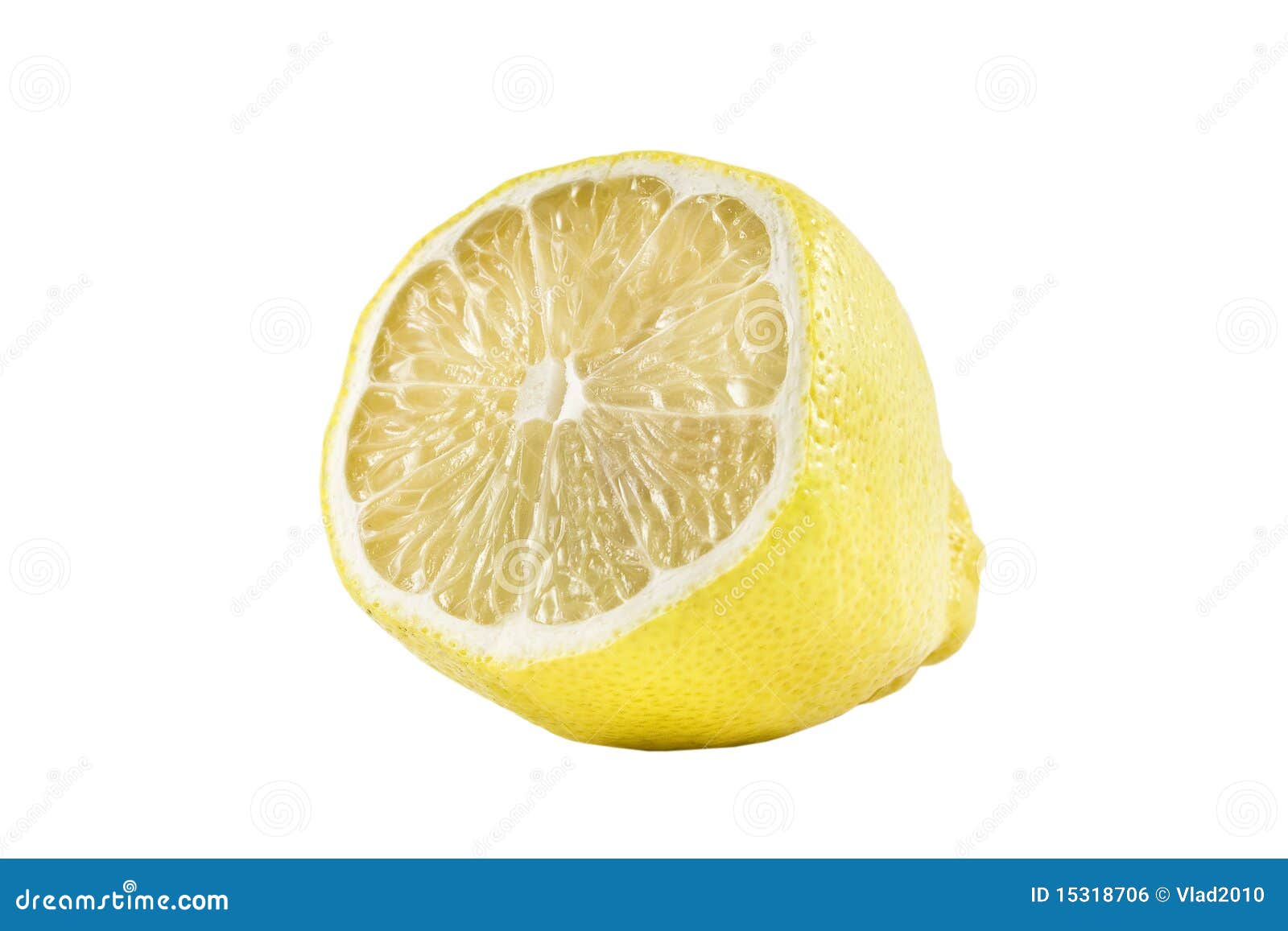Cuted Lemon Isolated on the White Stock Photo - Image of isolated ...