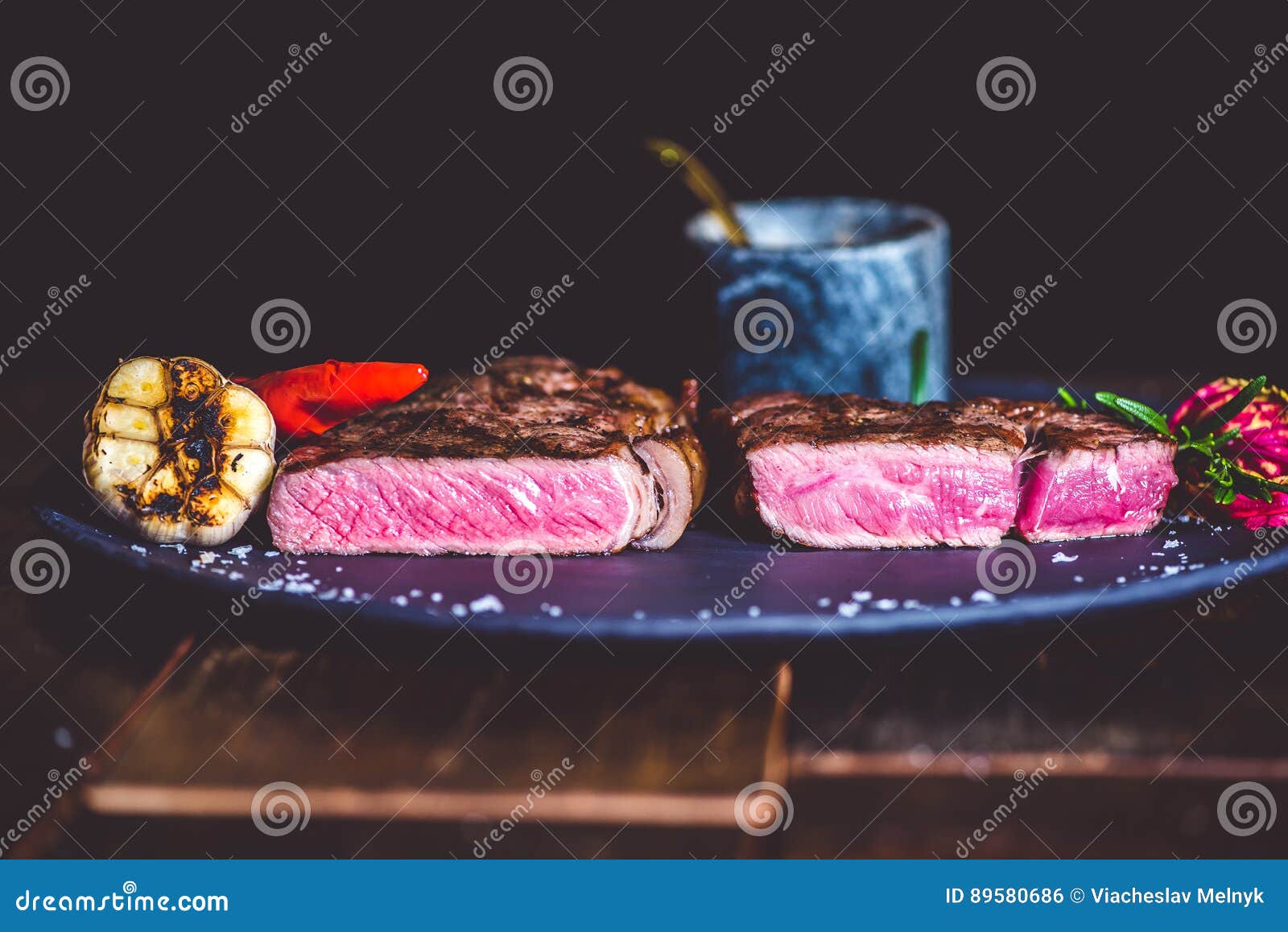 Cuted meat steak stock photo. Image of instagram, flower - 89580686