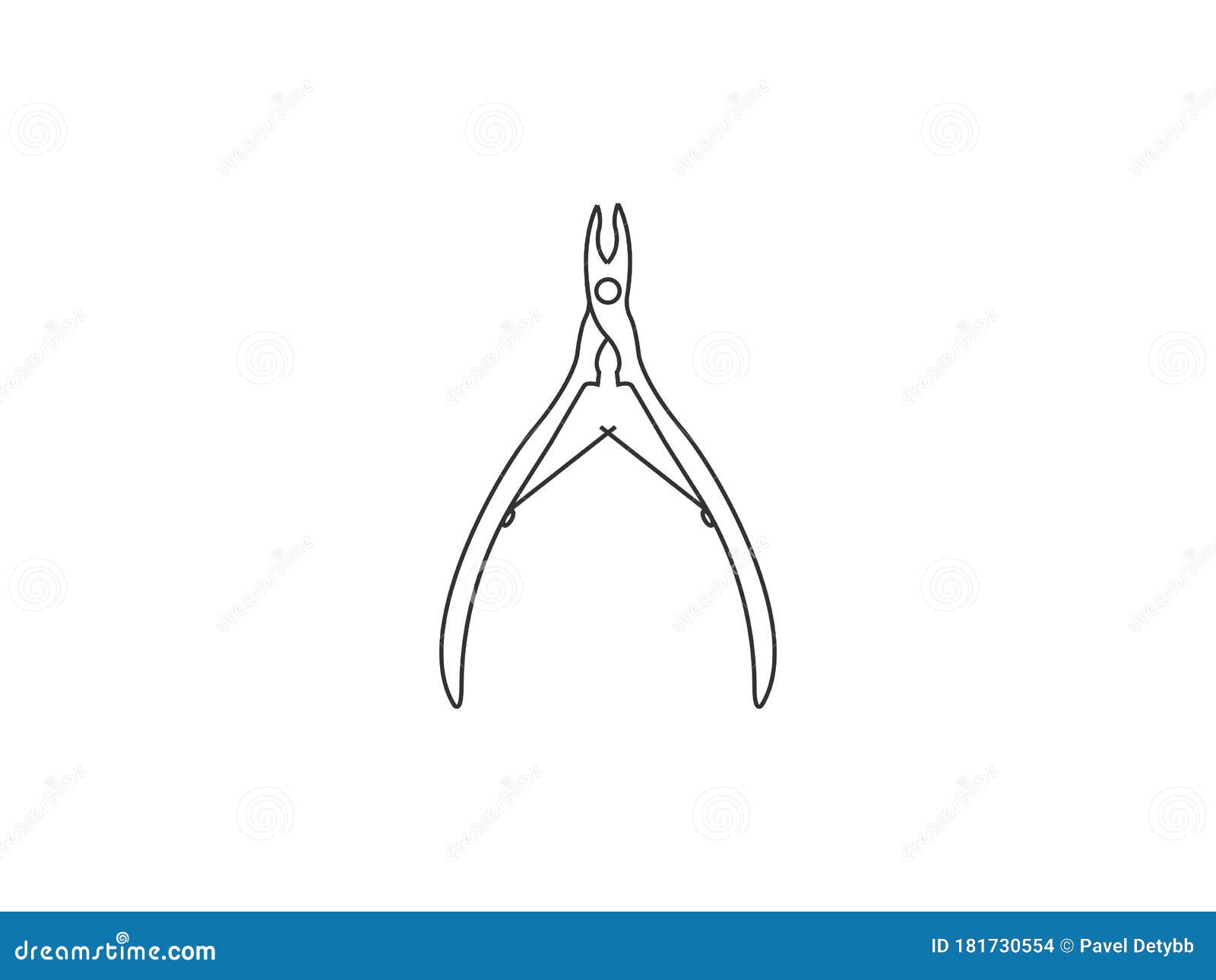 Cuticle Nipper Icon. Vector Illustration, Flat Design Stock ...