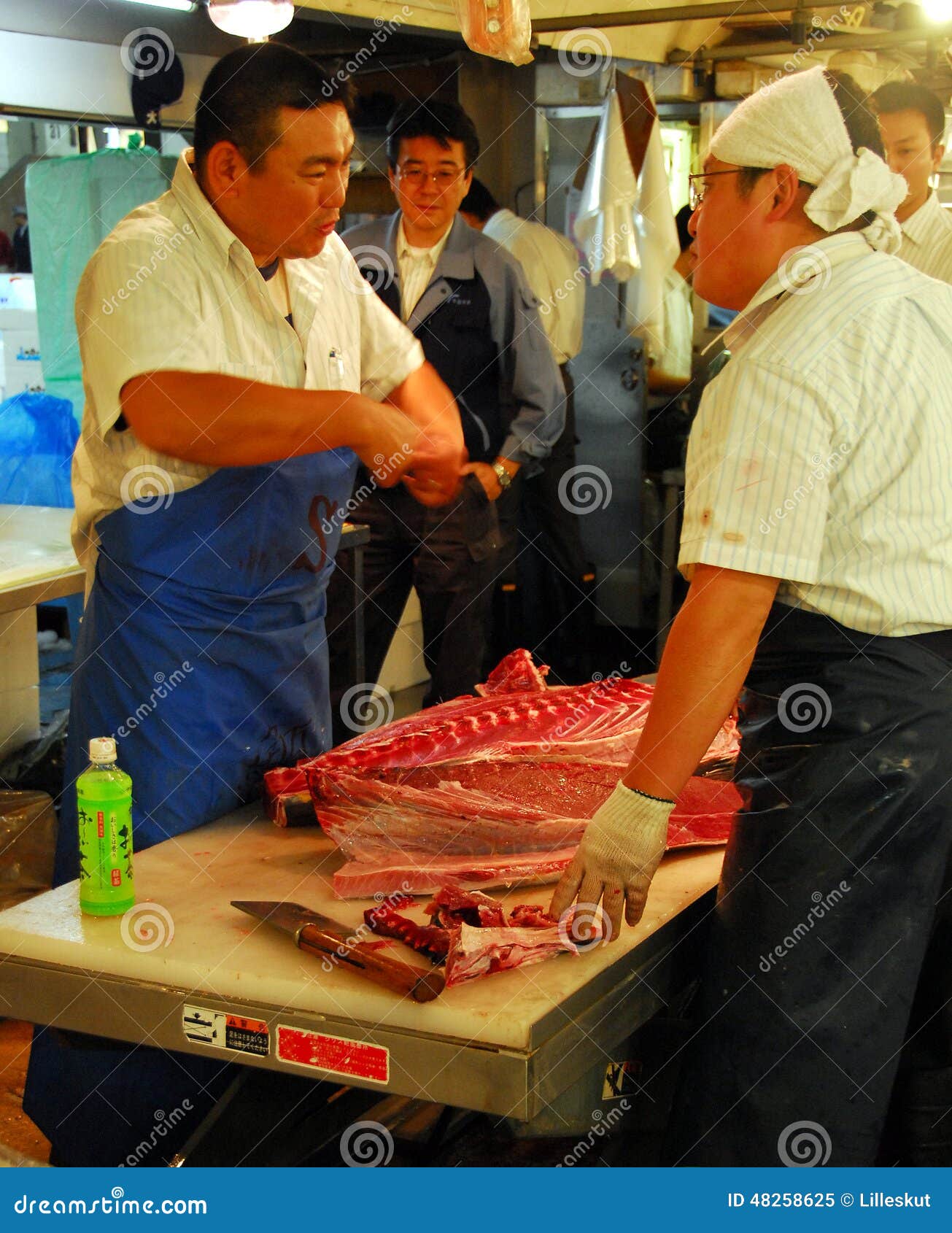 Cuting fish editorial image. Image of japan, otoro, sashimi - 48258625