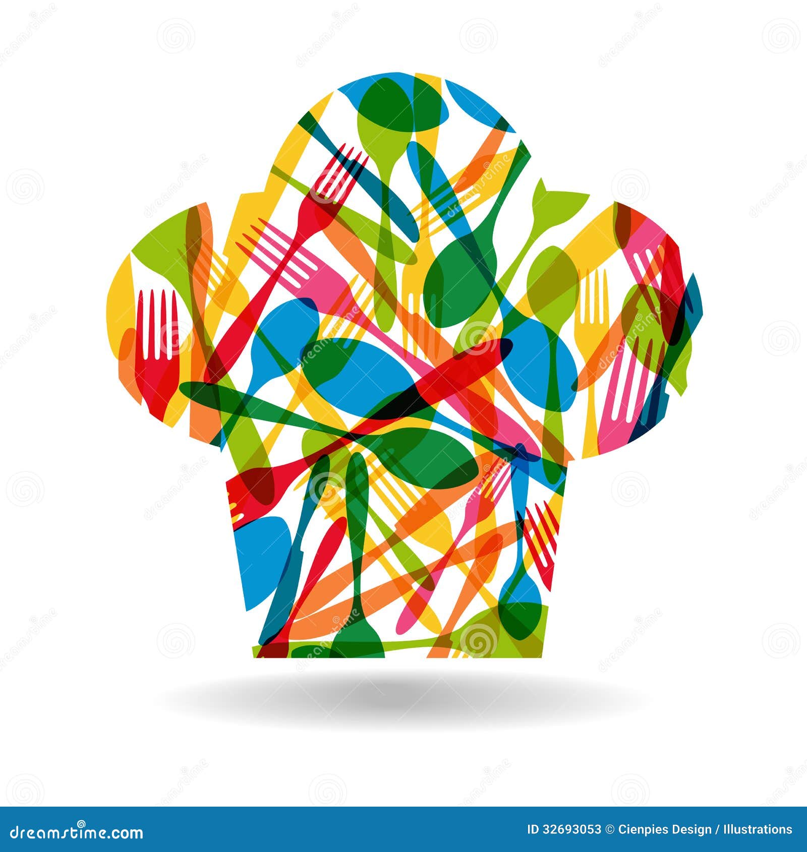 Cutlery Chef Hat Illustration Stock Vector - Illustration of cool, chef ...