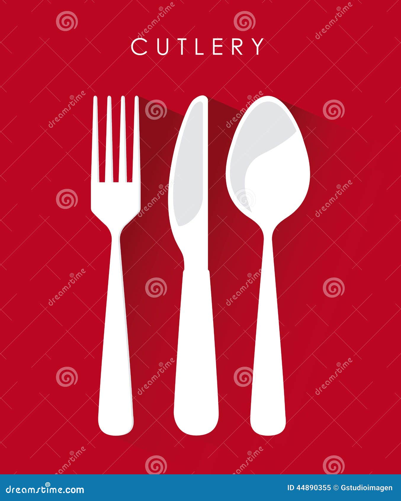 Cutlery design stock vector. Illustration of cutlery - 44890355