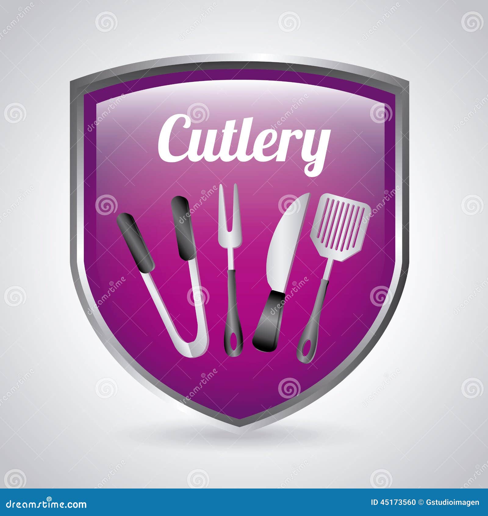 Cutlery design stock vector. Illustration of spatula - 45173560