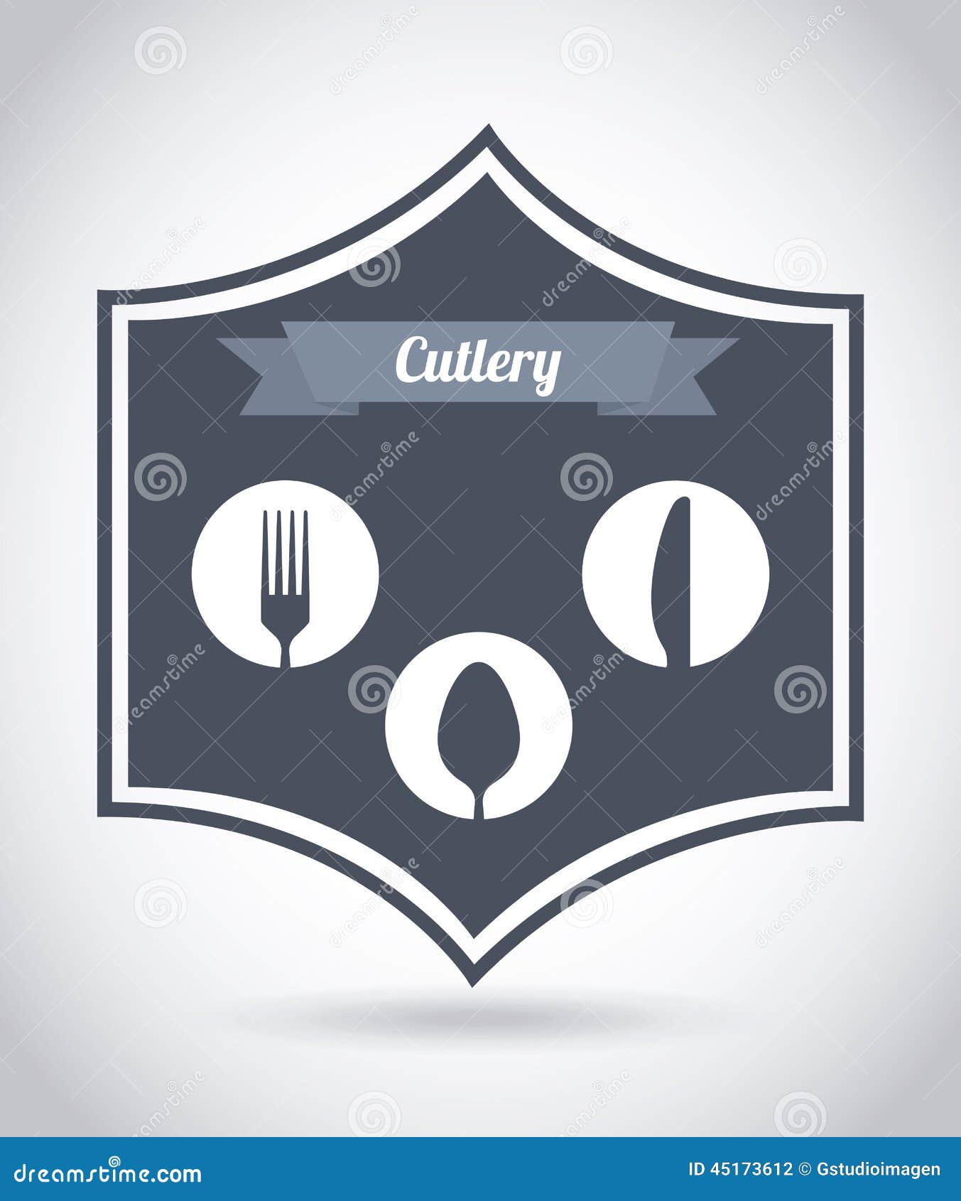 Cutlery design stock vector. Illustration of card, restaurant - 45173612