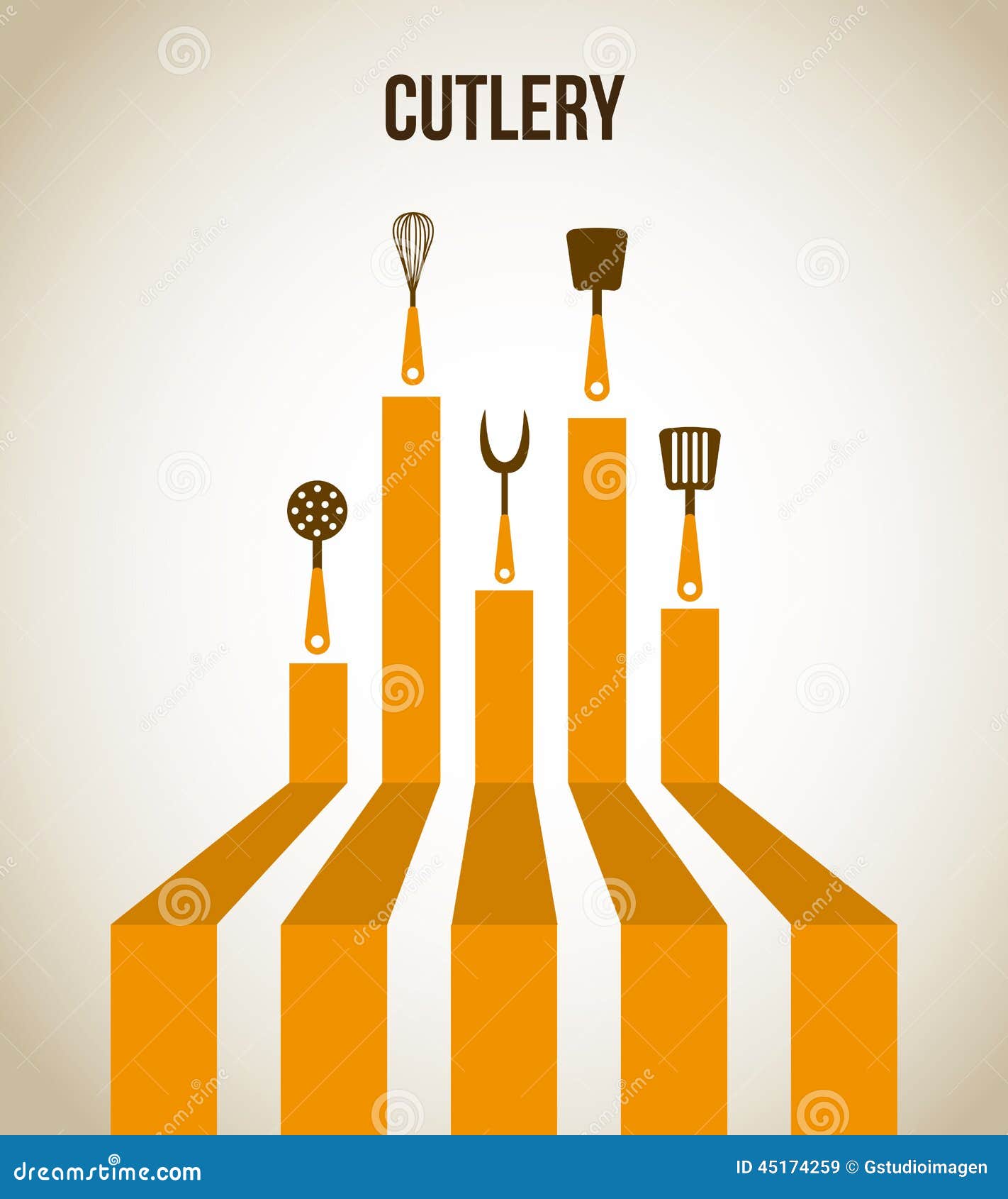Cutlery design stock vector. Illustration of restaurant - 45174259