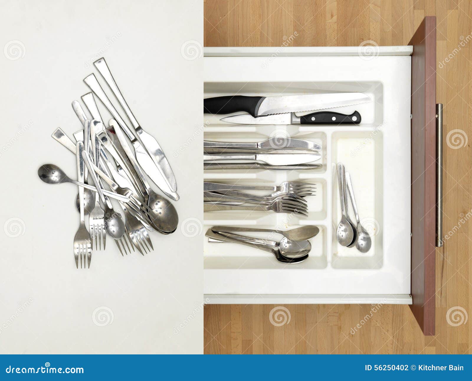 Cutlery Draw stock photo. Image of sharp, large, restaurant - 56250402