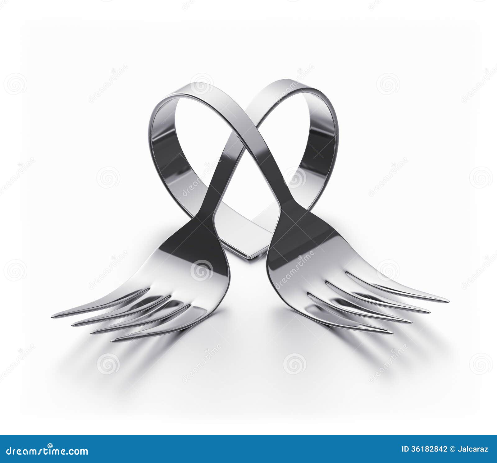 Cutlery heart stock illustration. Illustration of dinner - 36182842