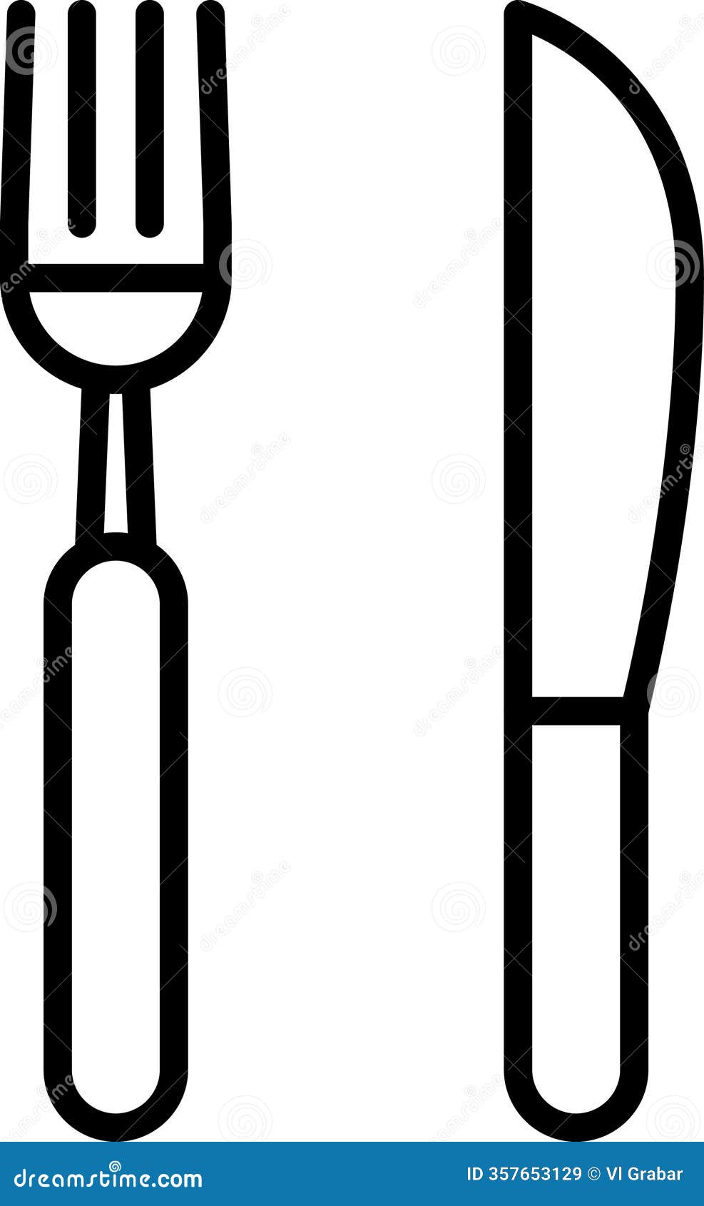 Cutlery Icon. Fork and Knife Icon Restaurant Symbol Vector Image. Stock ...