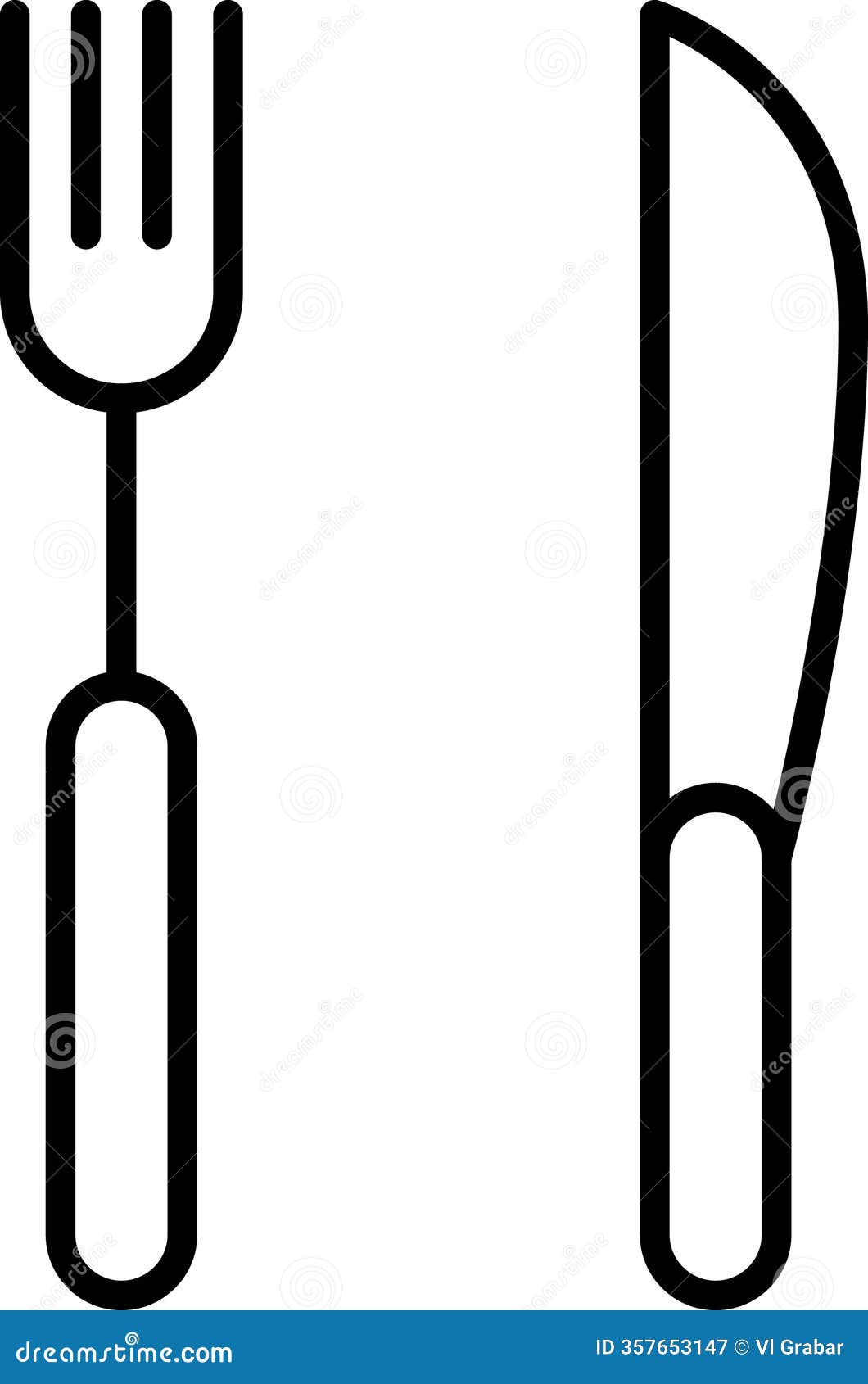 Cutlery Icon. Fork and Knife Icon Restaurant Symbol Vector Image. Stock ...