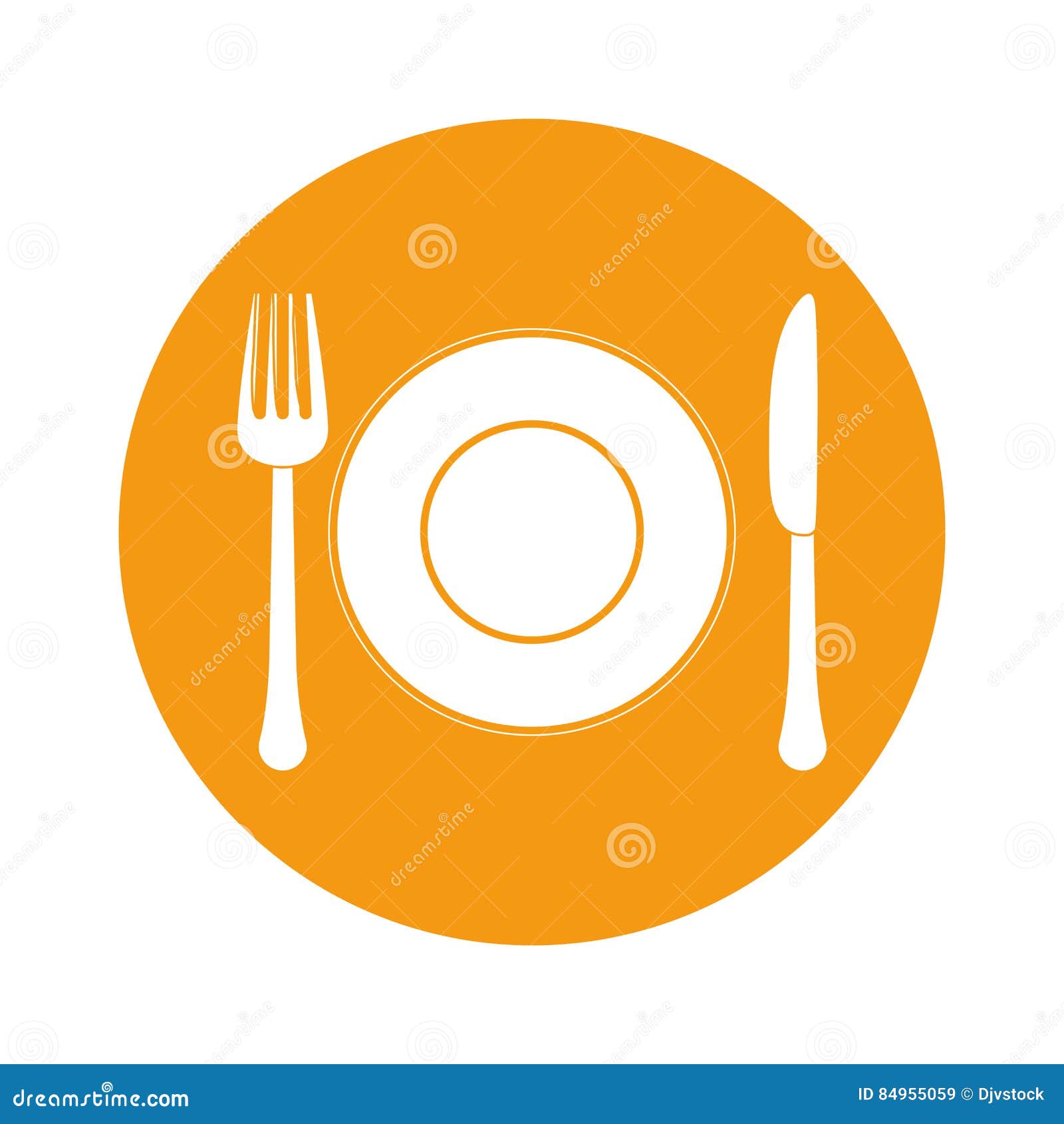 Cutlery icon image stock illustration. Illustration of menu - 84955059