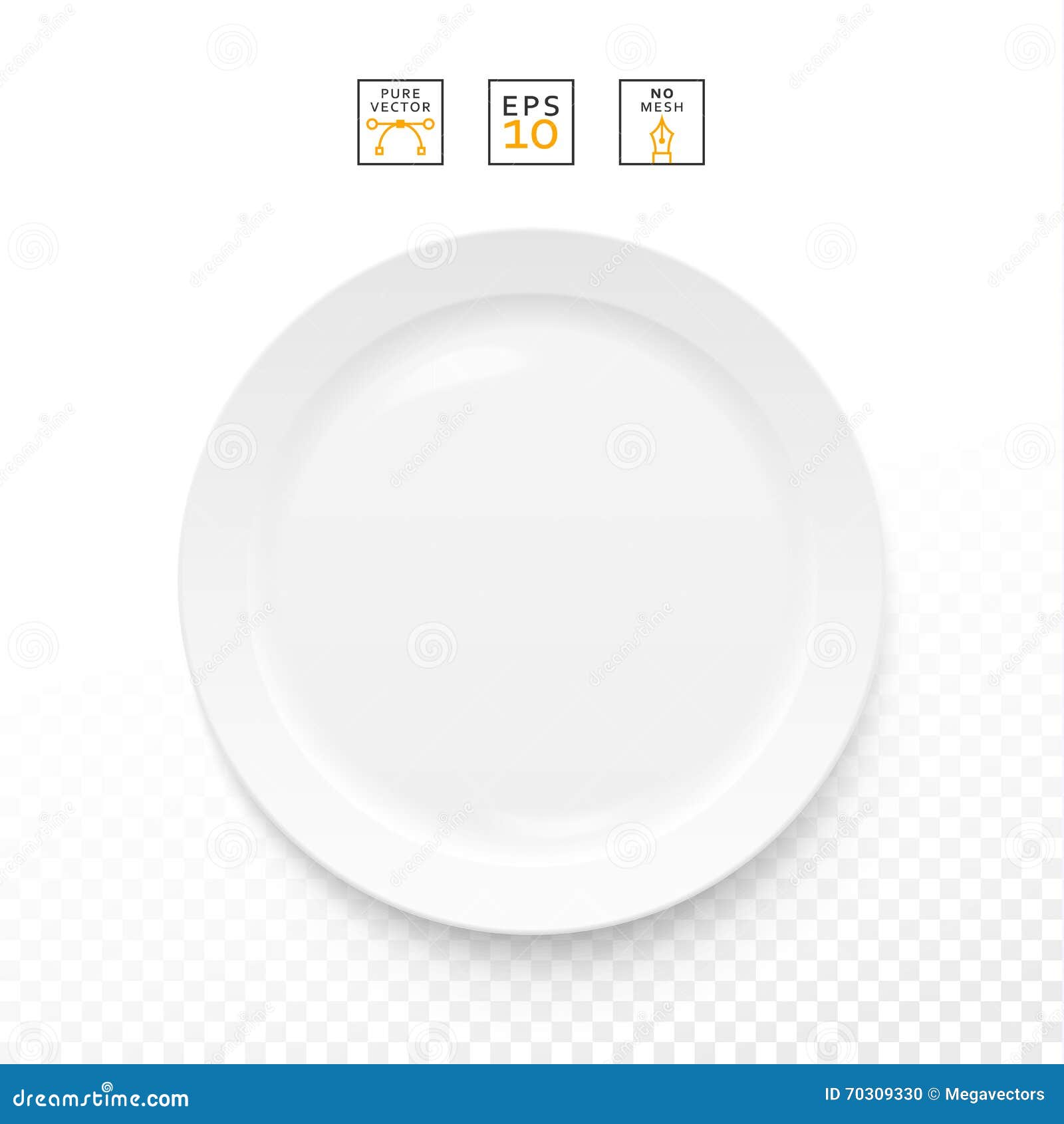 Cutlery Object Realistic. Plate . Items Realistic Cartoon Vector ...