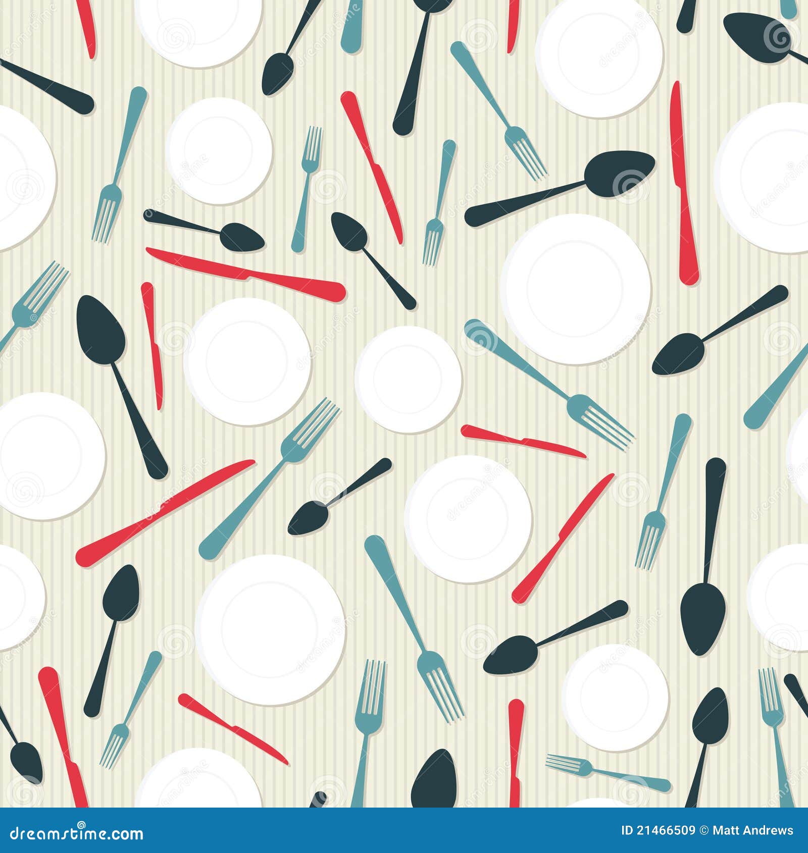 Cutlery pattern stock vector. Illustration of utensil - 21466509