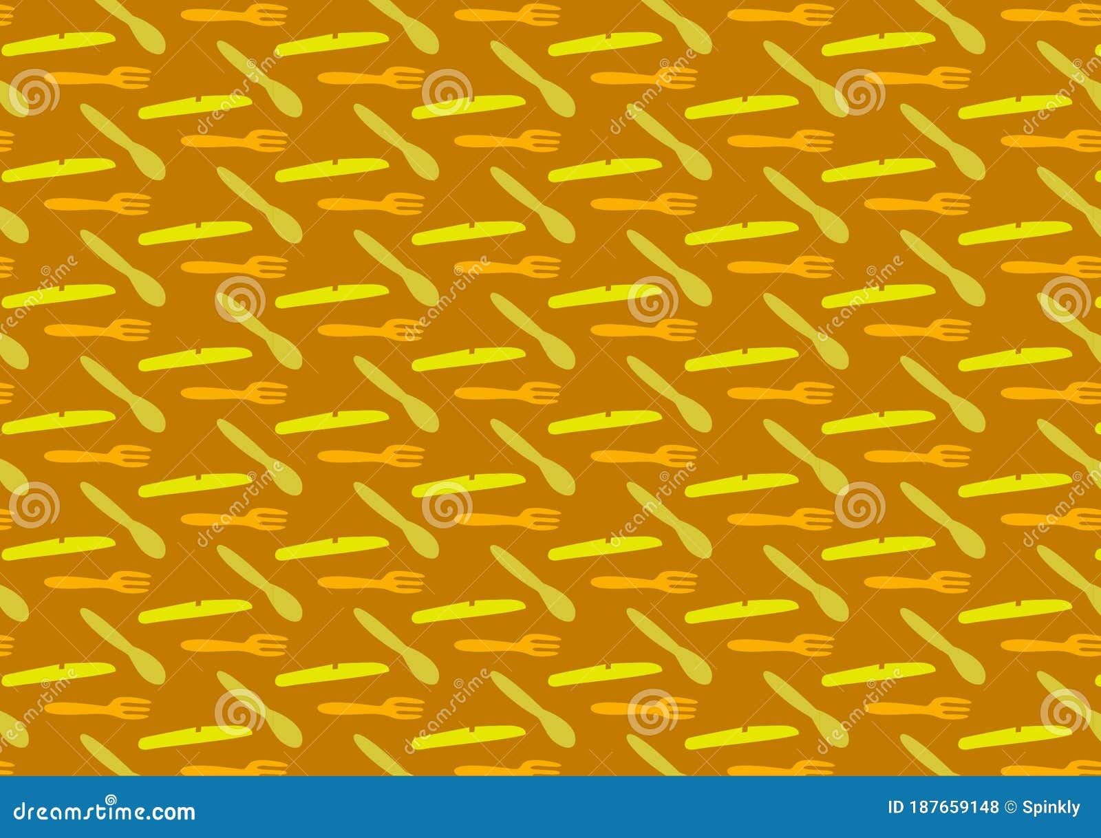Cutlery Pattern Design Wallpaper for Backgrounds Stock Illustration ...