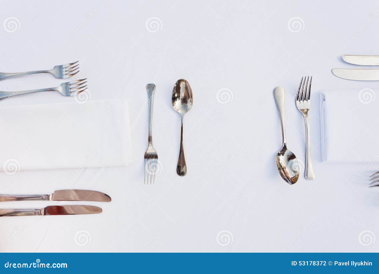 Cutlery sets stock photo. Image of metal, dinner, table - 53178372