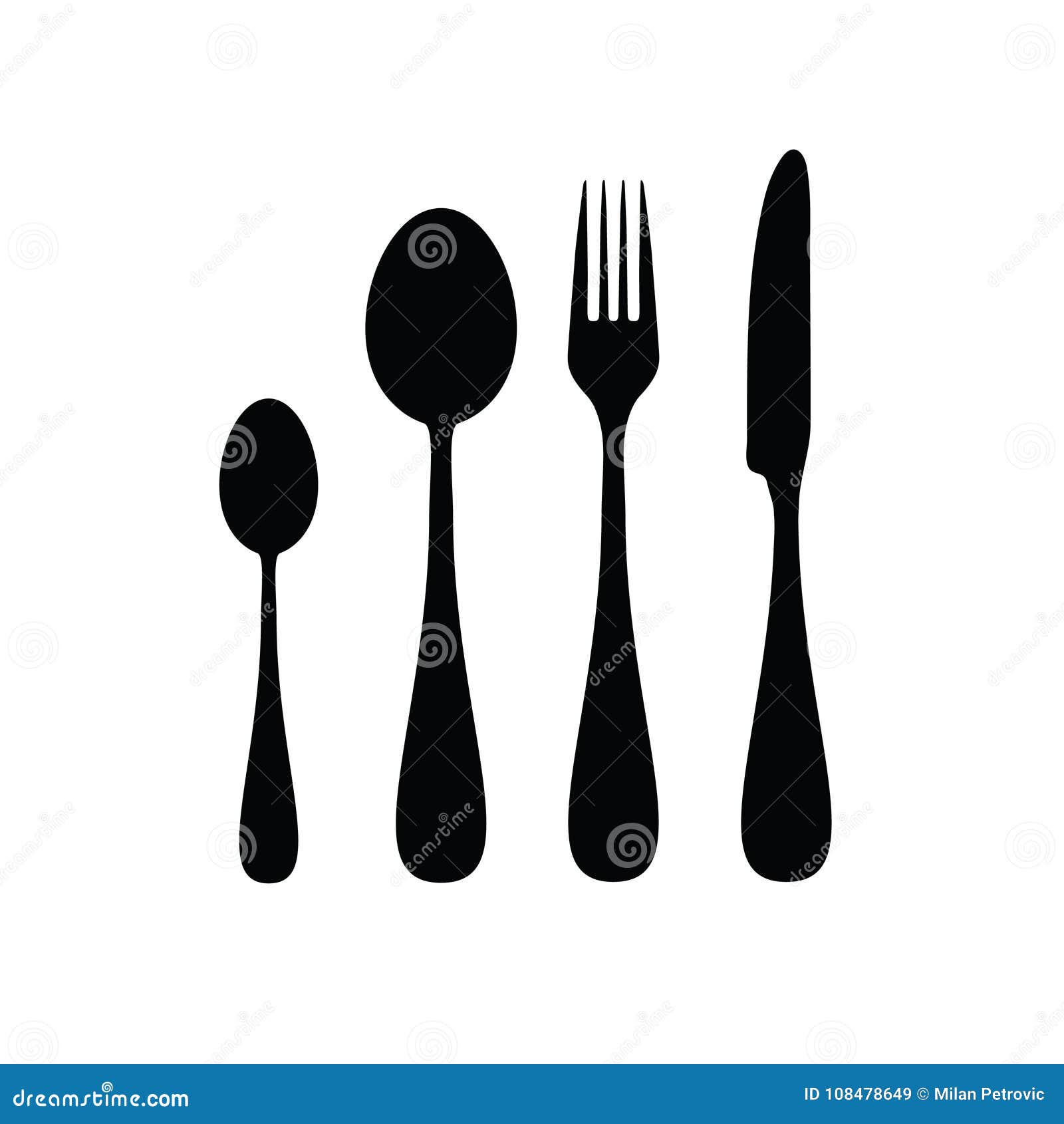 Cutlery Silhouette Icons Background Vector Illustration | CartoonDealer ... Cutlery Silhouette Icons Background Vector Illustration | CartoonDealer ...