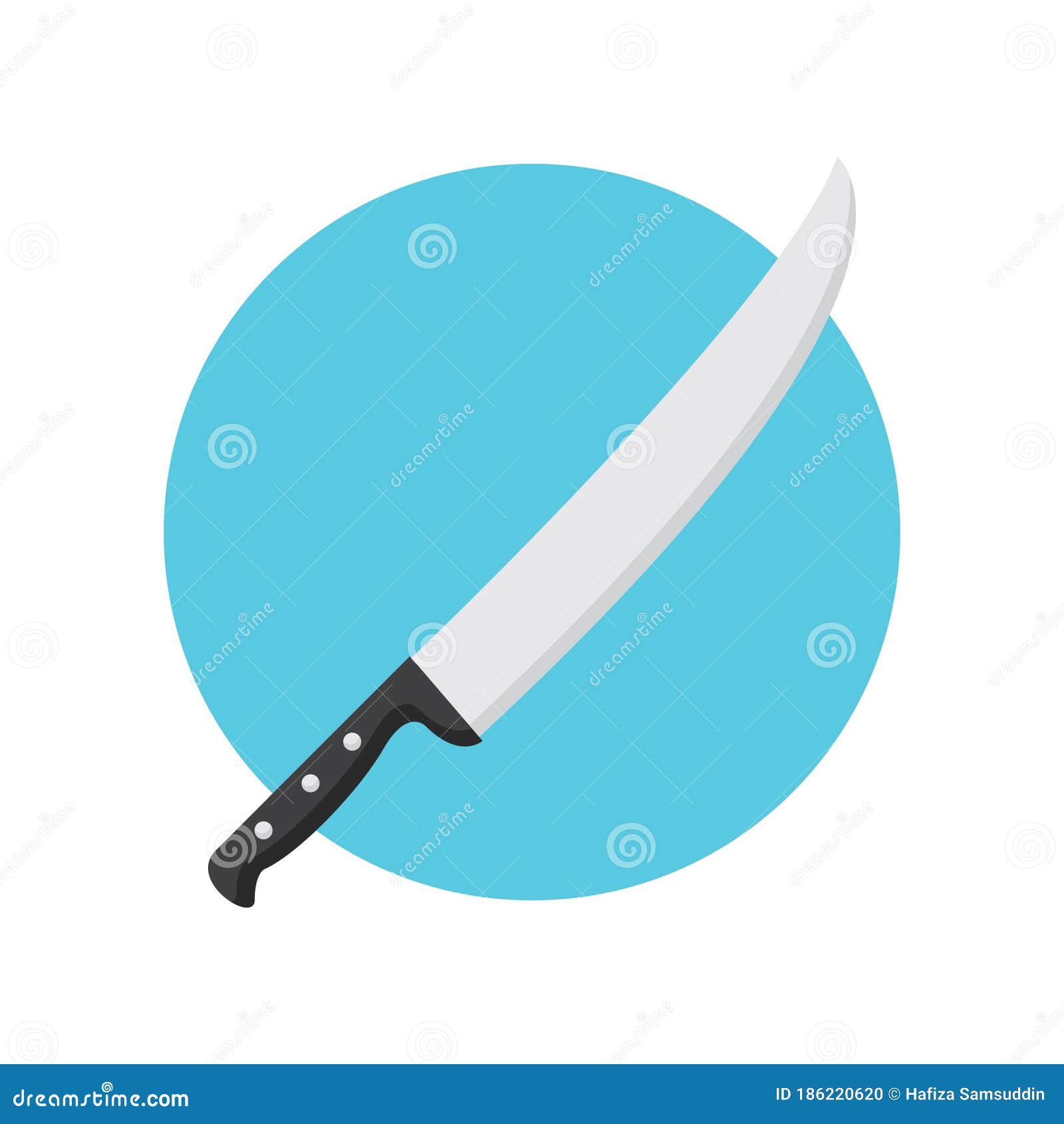 Cutlet Knife. Vector Illustration Decorative Design Stock Vector ...