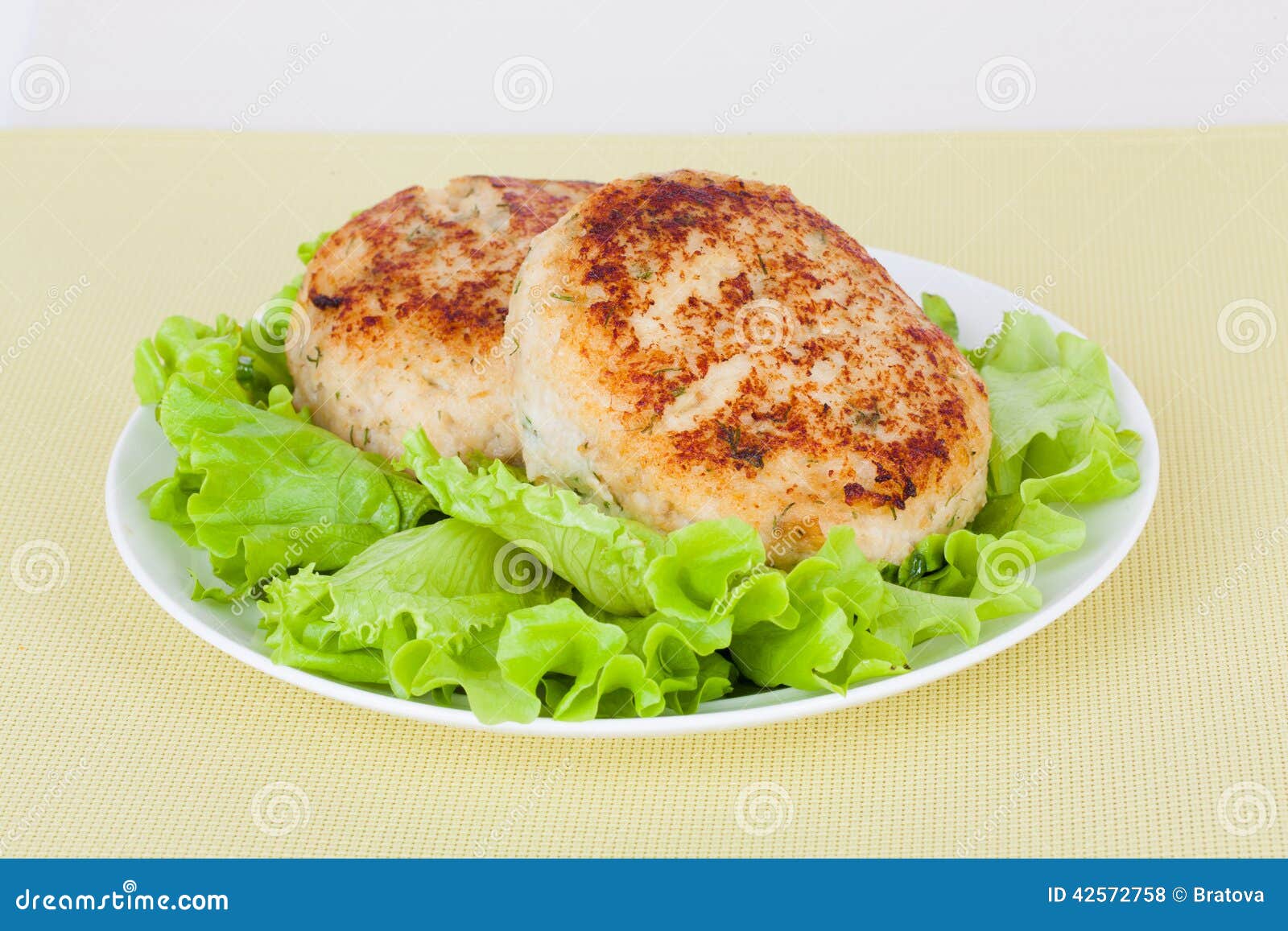 Cutlet on a plate stock photo. Image of dish, beef, appetizer - 42572758