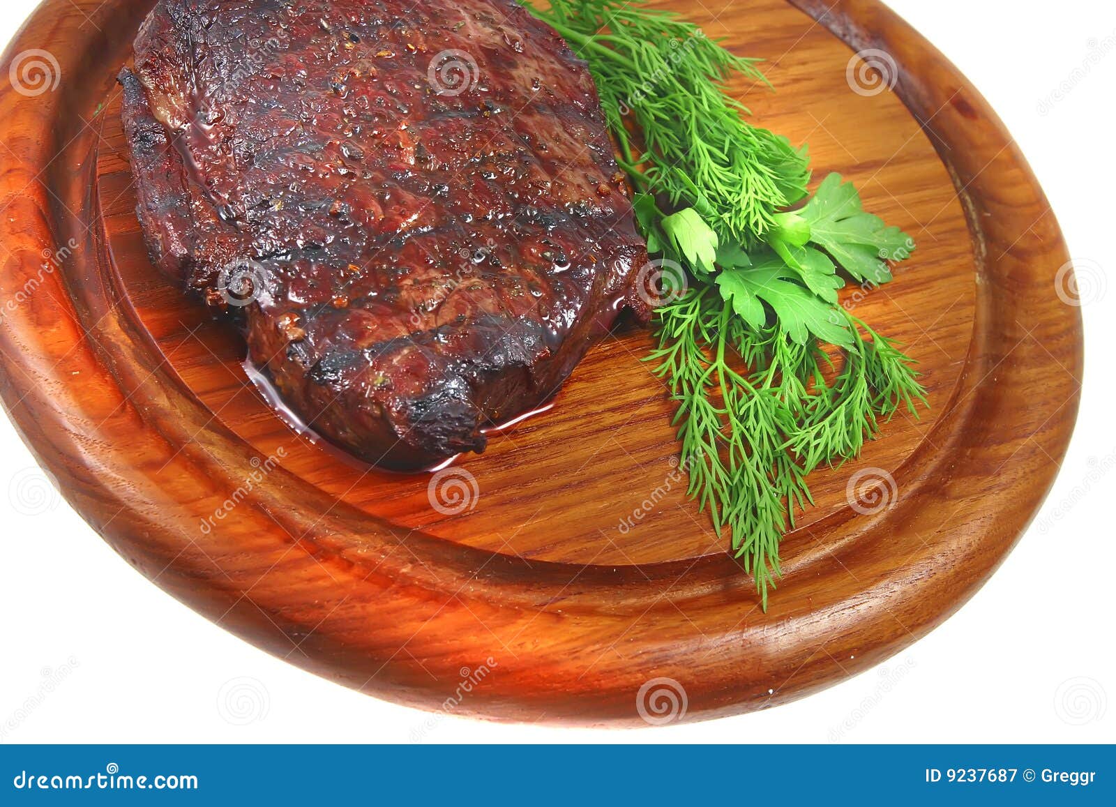 Cutlet served on wood stock image. Image of green, dish - 9237687