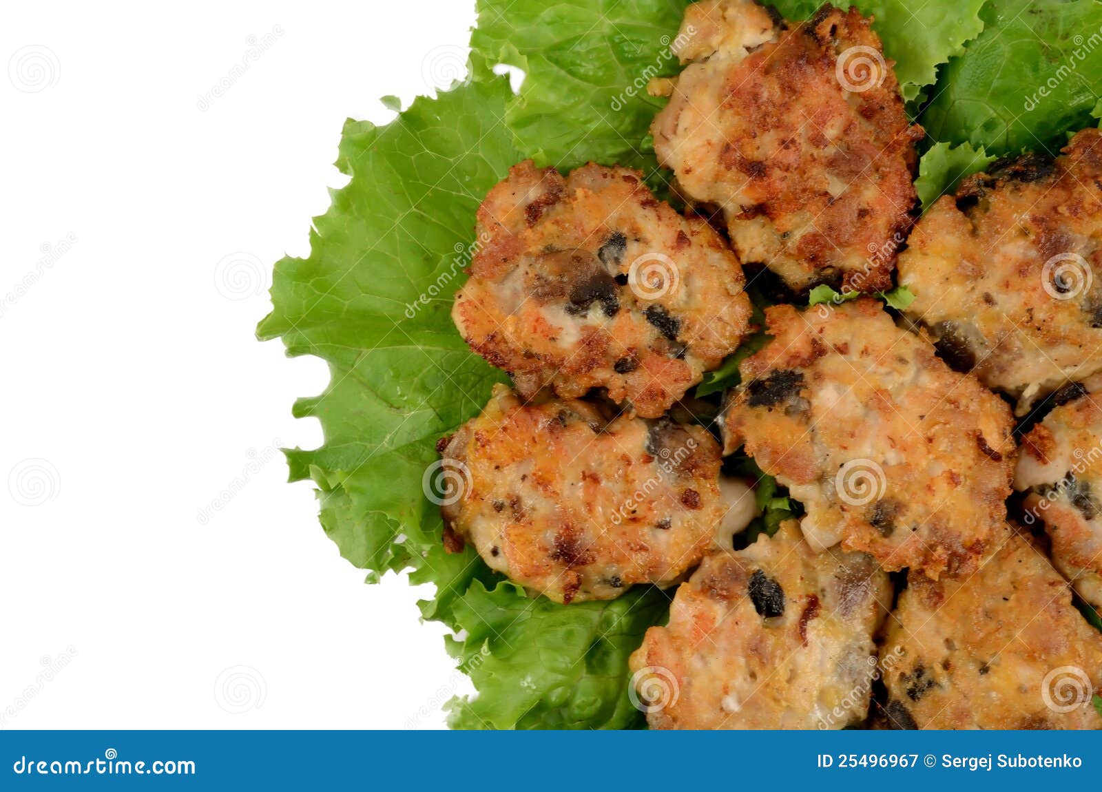 Cutlets stock image. Image of tasty, leaves, dinner, chop - 25496967