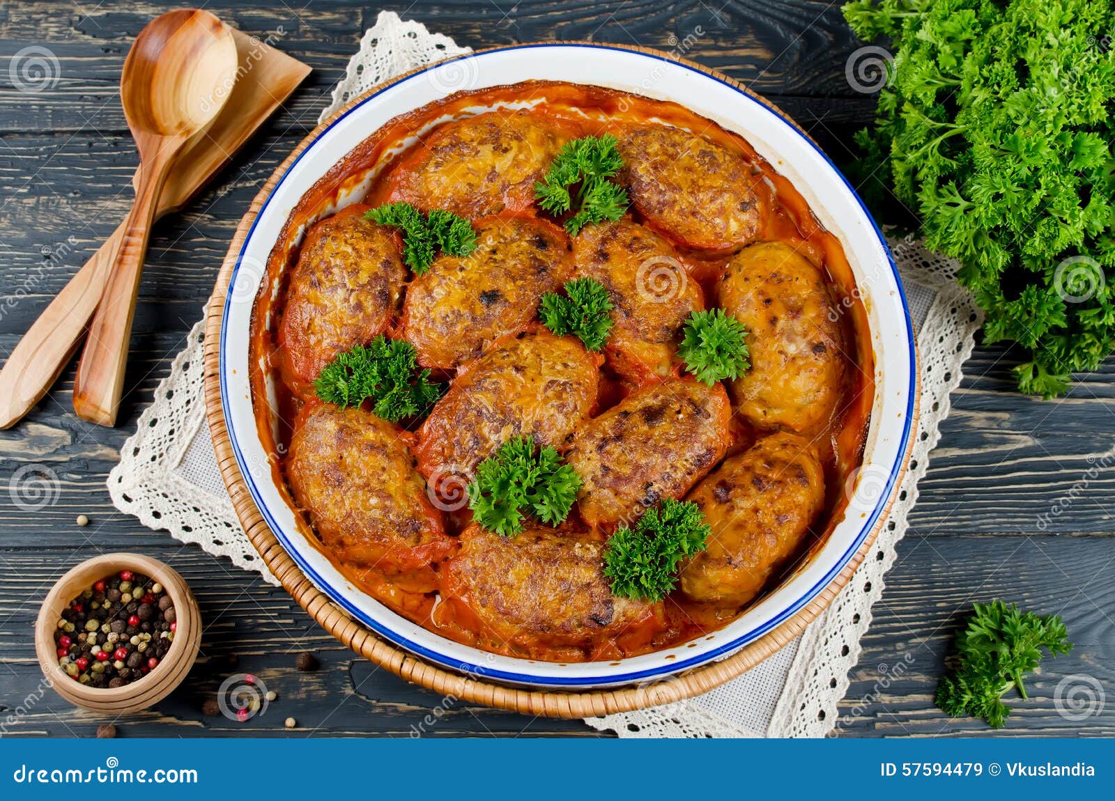 Cutlets stock image. Image of dinner, homemade, balls - 57594479