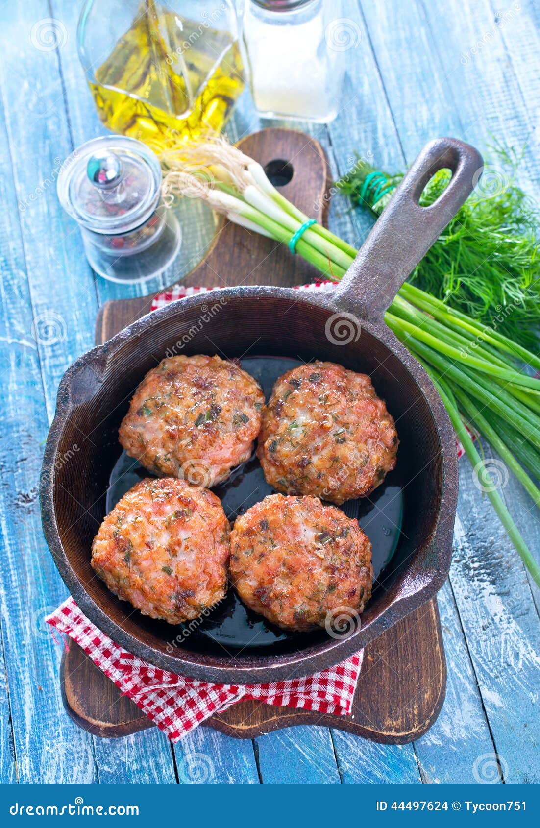 Cutlets stock photo. Image of balls, cooking, food, fish - 44497624