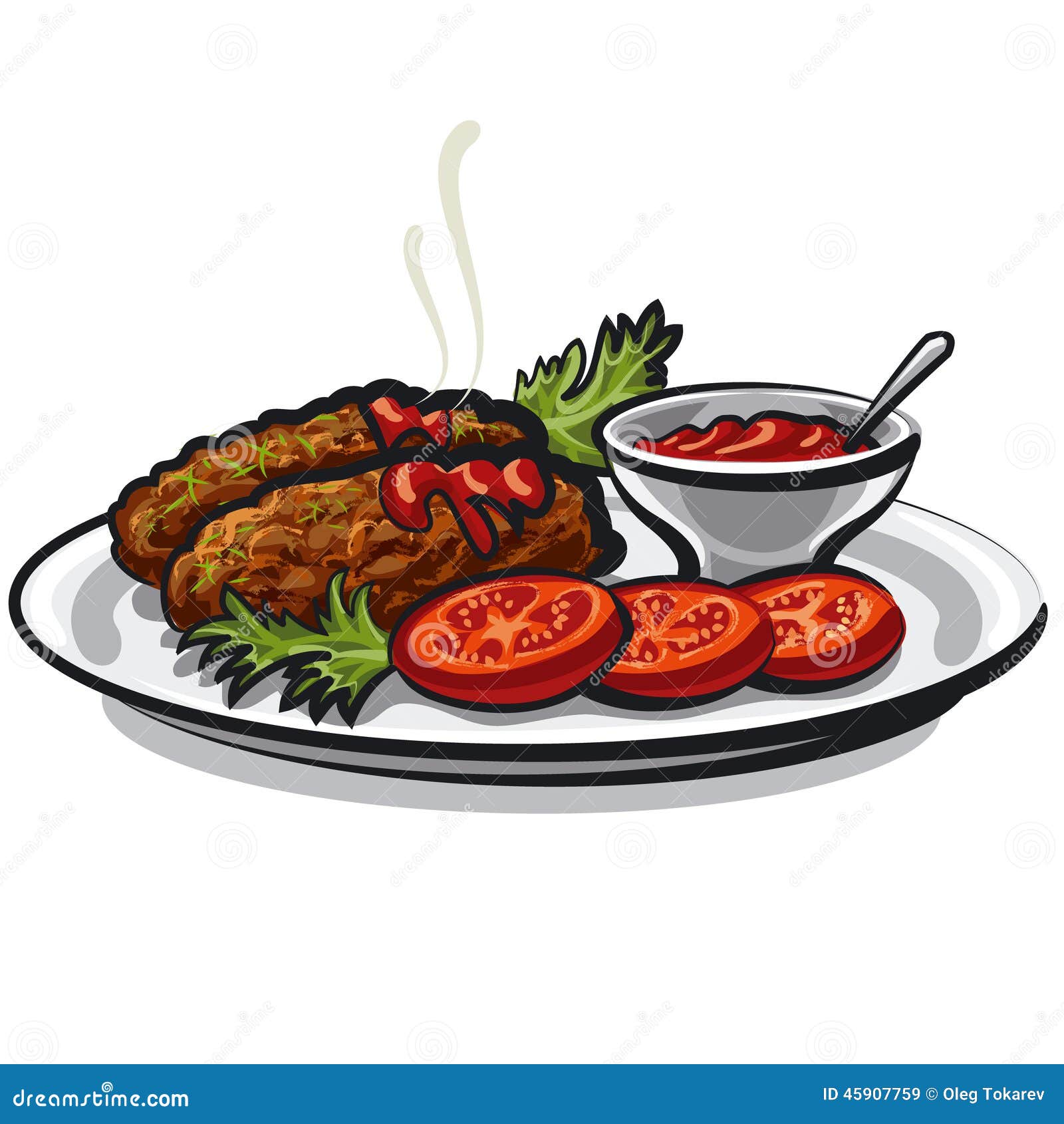 Cutlets Cartoons, Illustrations & Vector Stock Images - 1123 Pictures ...