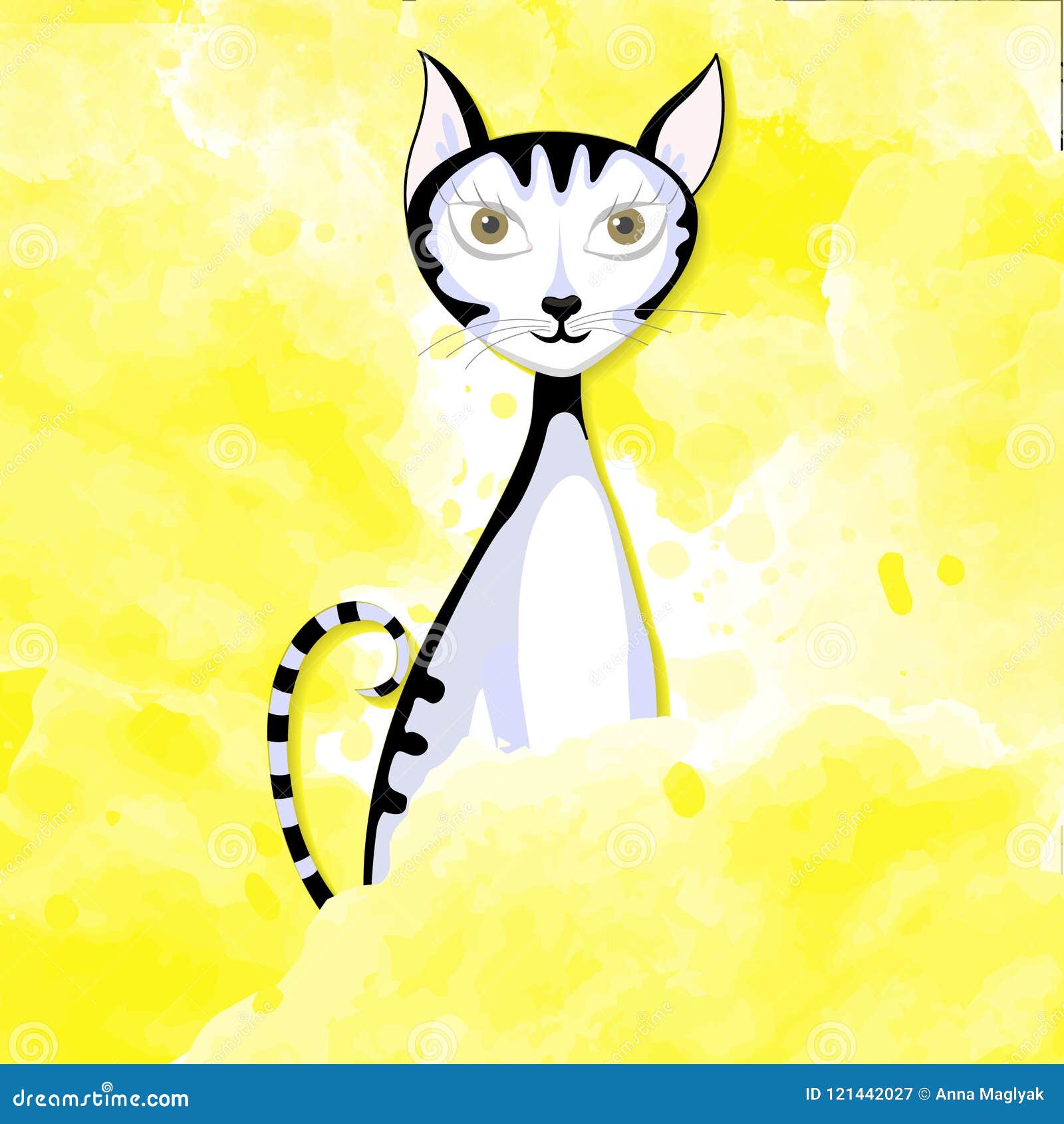 Cutout Cat,paperwork in Vector Stock Vector - Illustration of decor ...