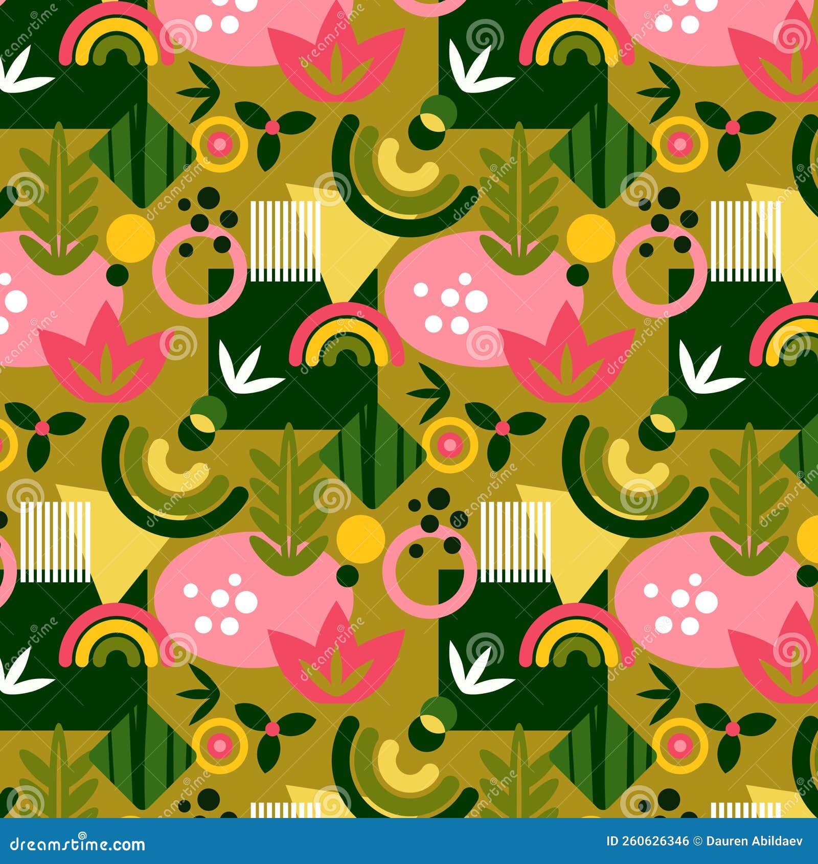 Cutout Collage Pattern Design Vector Illustration. Stock Vector ...