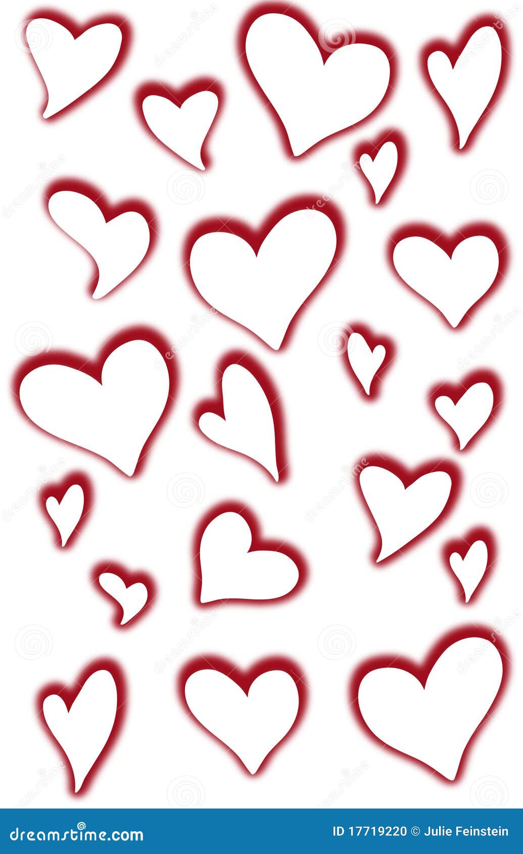 Cutout Hearts stock illustration. Illustration of celebrate - 17719220