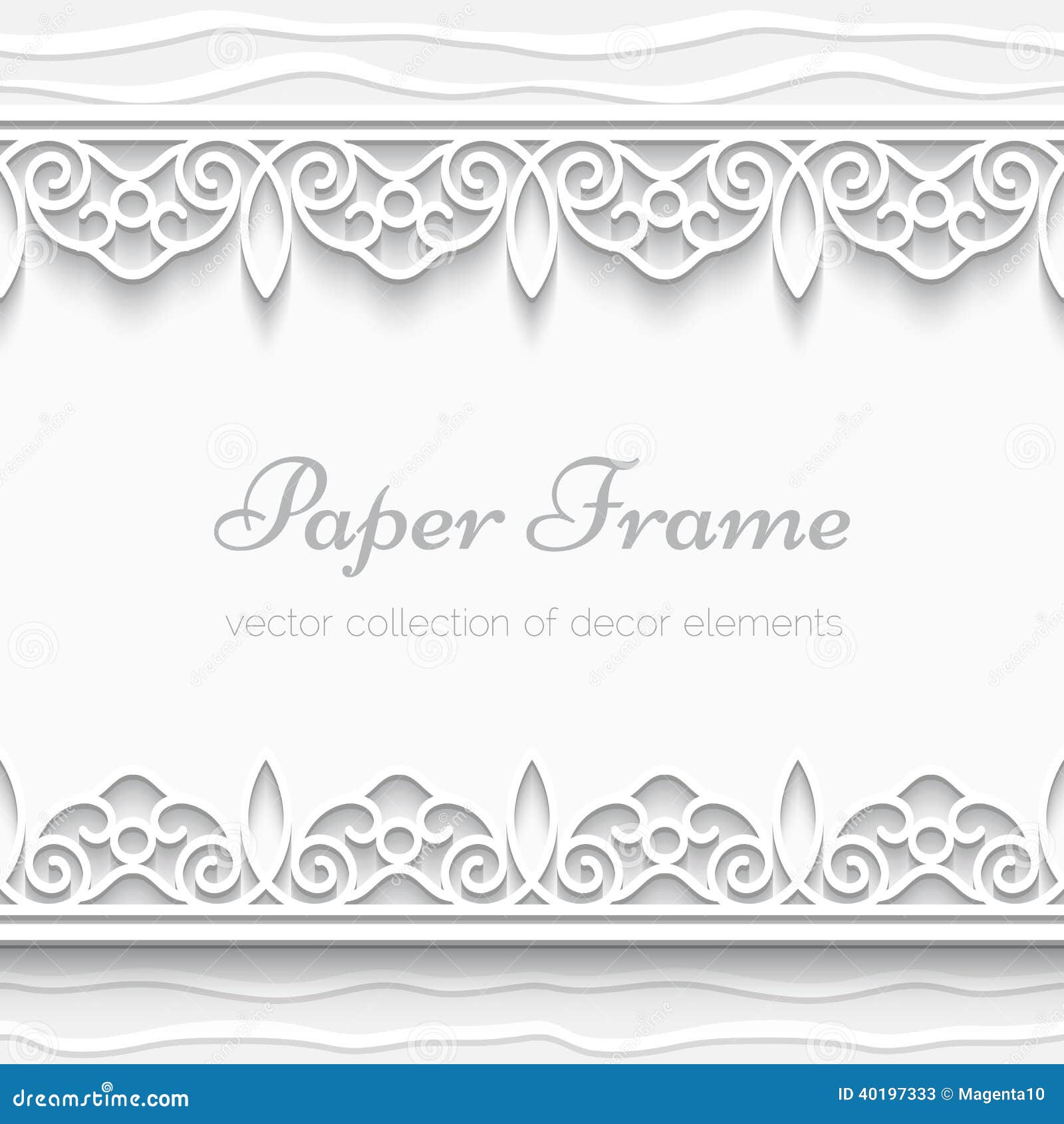 Cutout paper background stock vector. Illustration of flourishes - 40197333