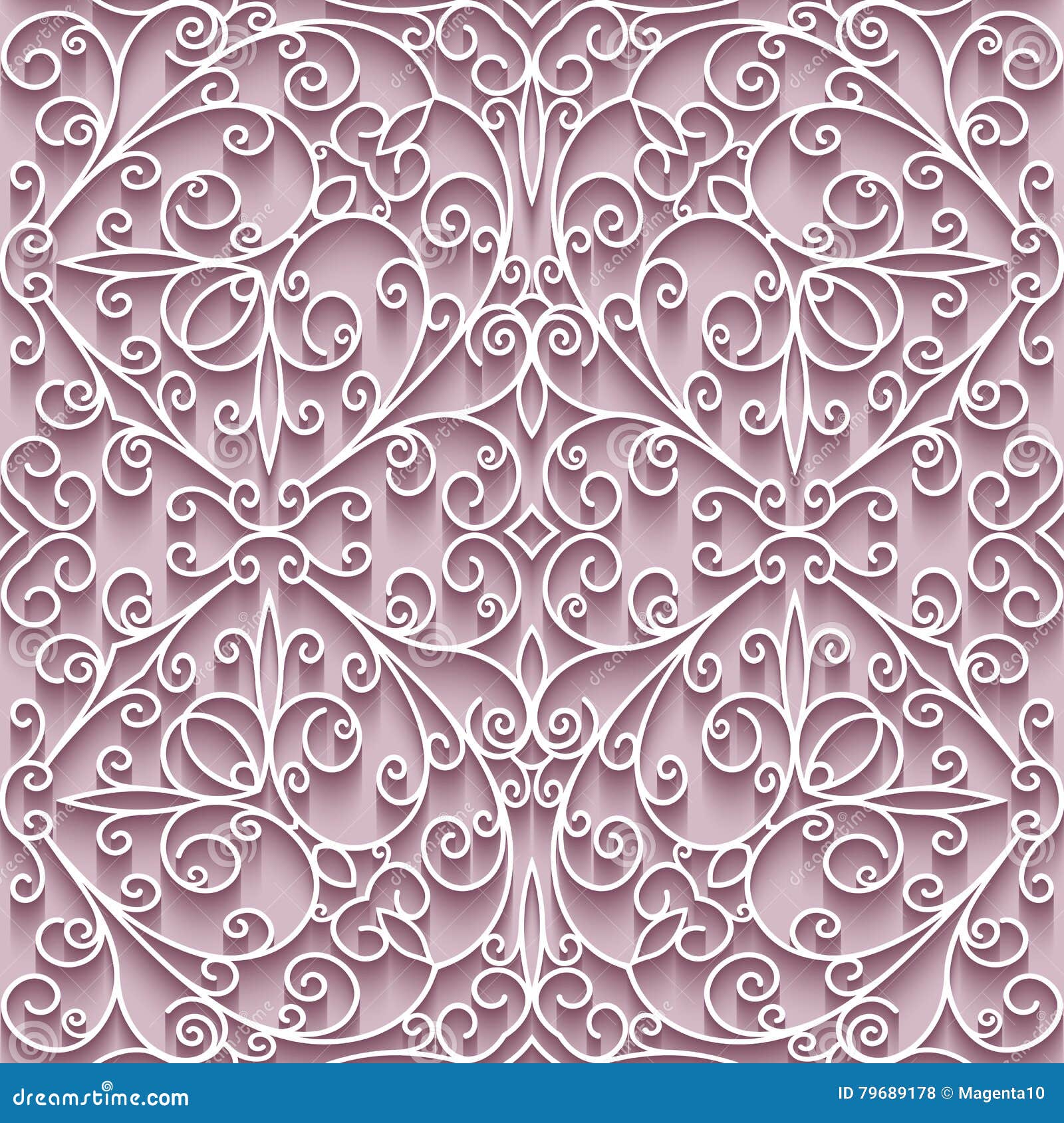 Cutout Paper Lace Texture, Seamless Pattern Vector Illustration ...