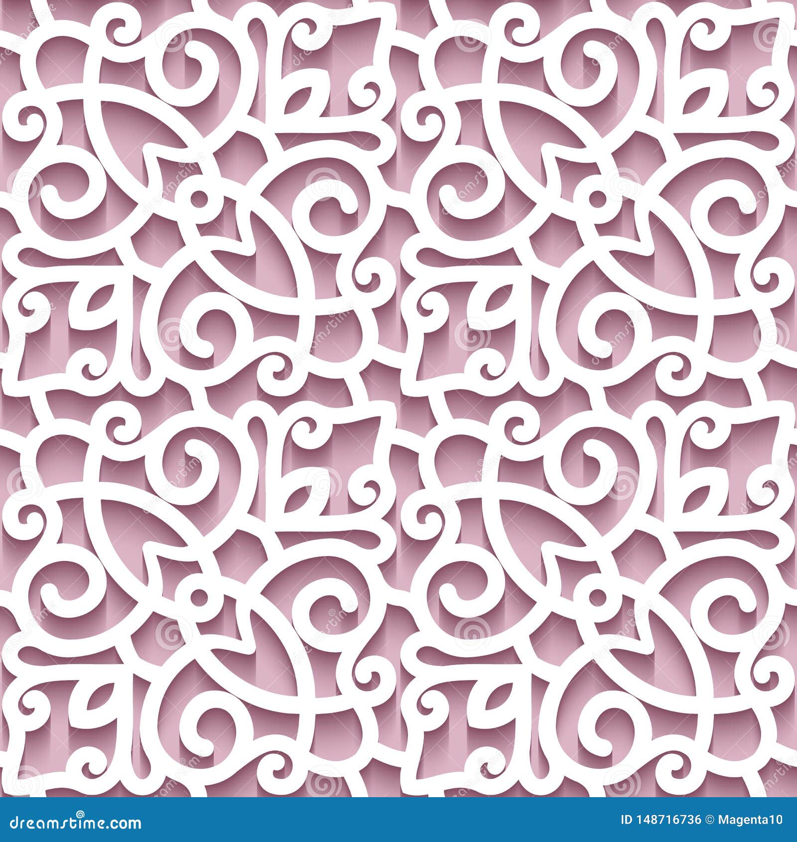Cutout Paper Ornament, Seamless Lace Pattern Stock Vector ...
