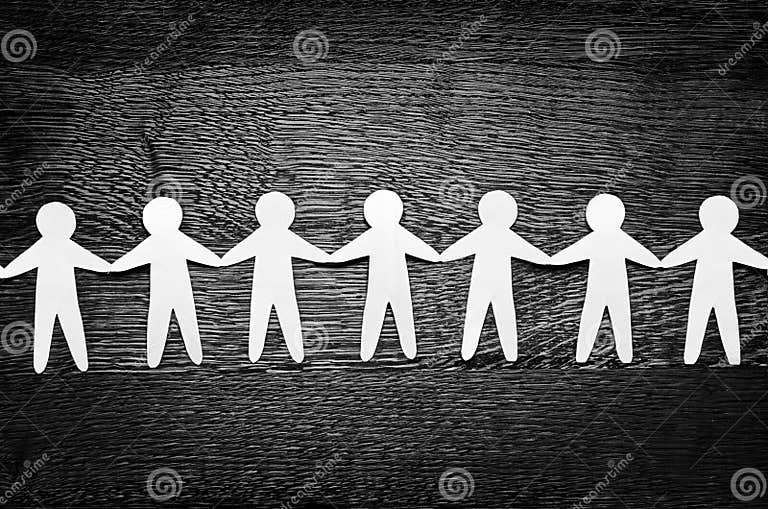 Cutout paper people stock photo. Image of design, shadow - 24130424