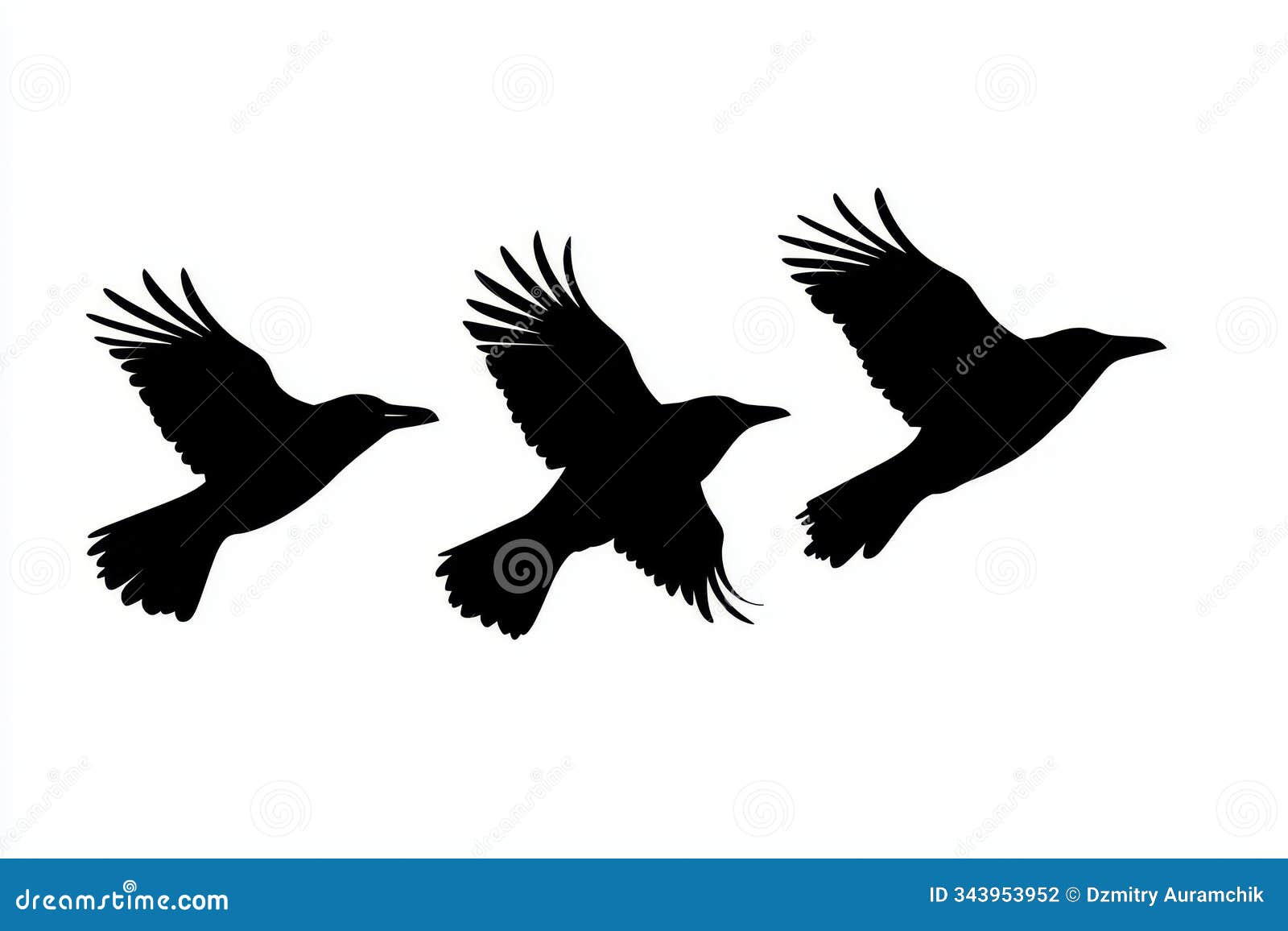 Cutout Png File Of Flock Of Flying Crows On A Transparent Background ...