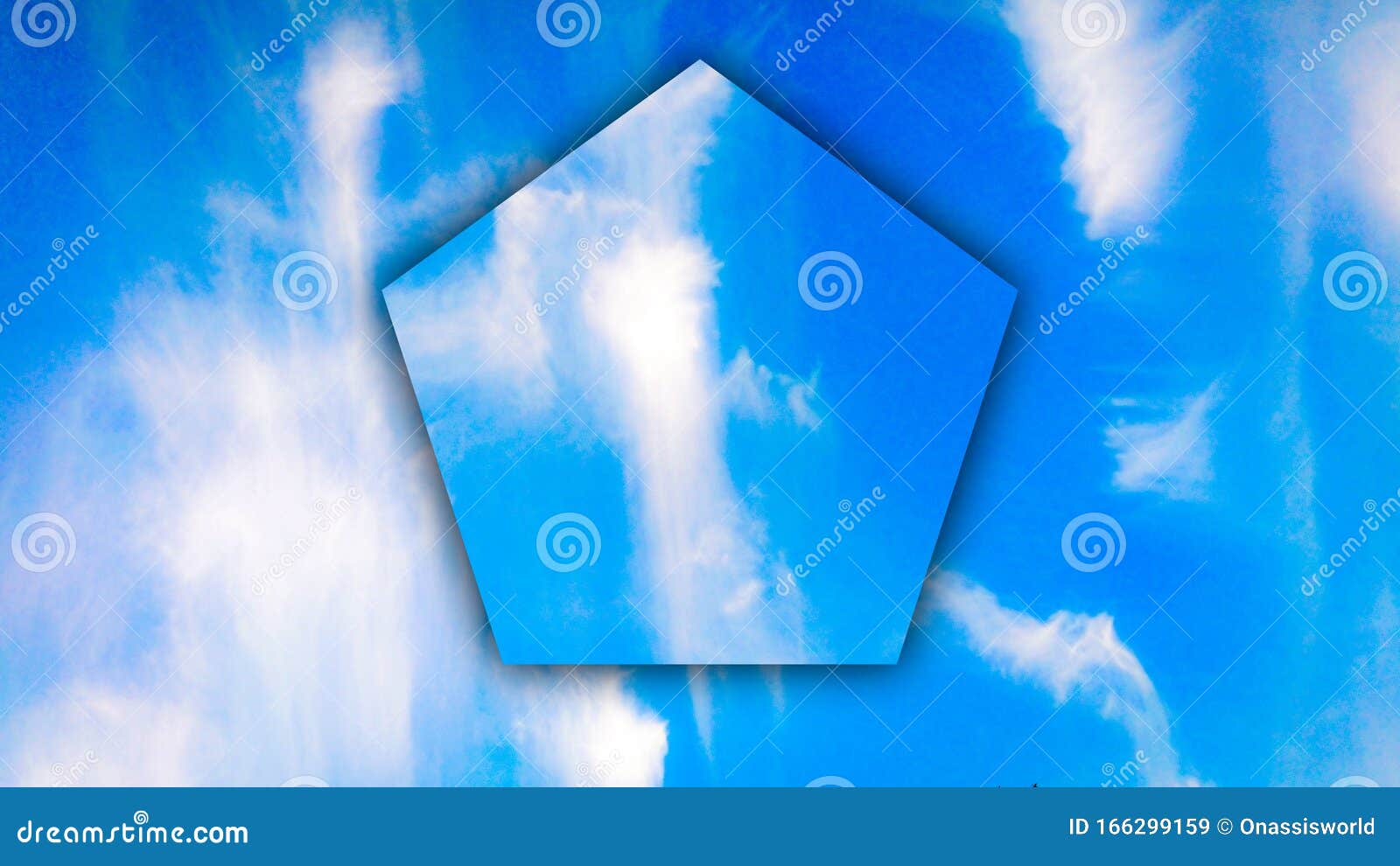 Cutout Shapes Abstract Blue Sky Stock Image - Image of blue, abstract ...