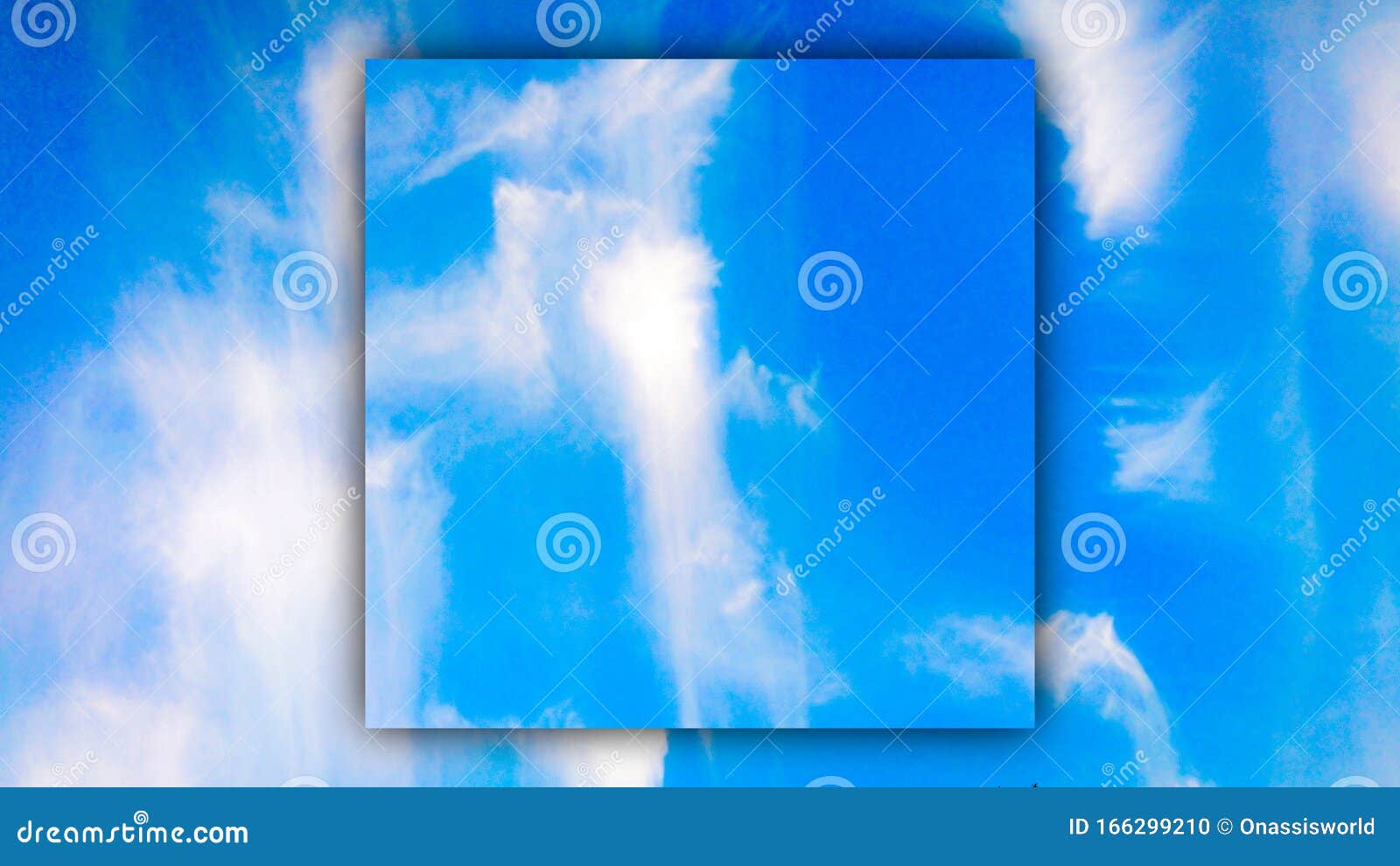 Cutout Shapes Abstract Blue Sky Stock Photo - Image of shapes, cutout ...