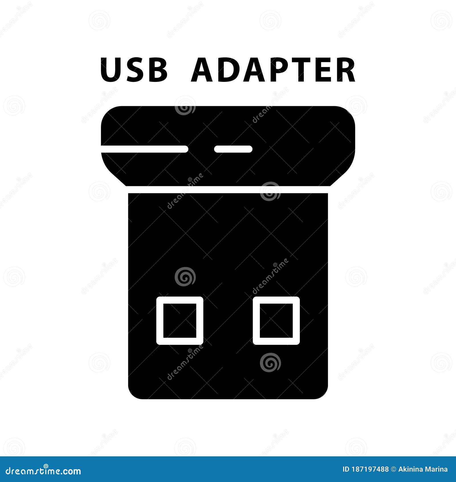 Cutout Silhouette Usb Wireless Adapter Icon. Outline Logo Of Device For ... Cutout Silhouette Usb Wireless Adapter Icon. Outline Logo Of Device For ...