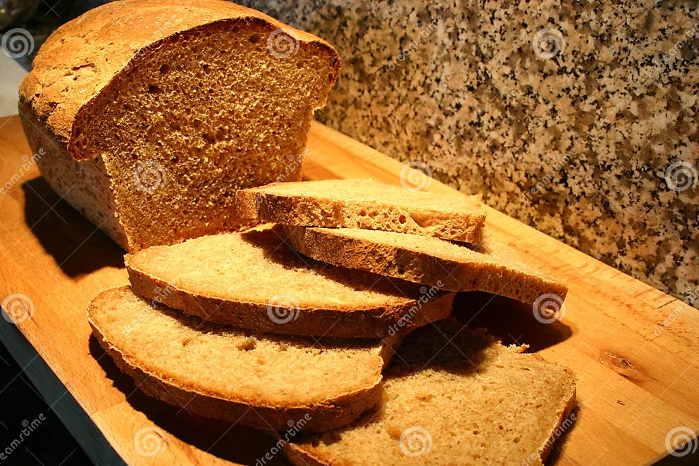 Cutted Bread stock image. Image of natural, indoors, healthy - 170717