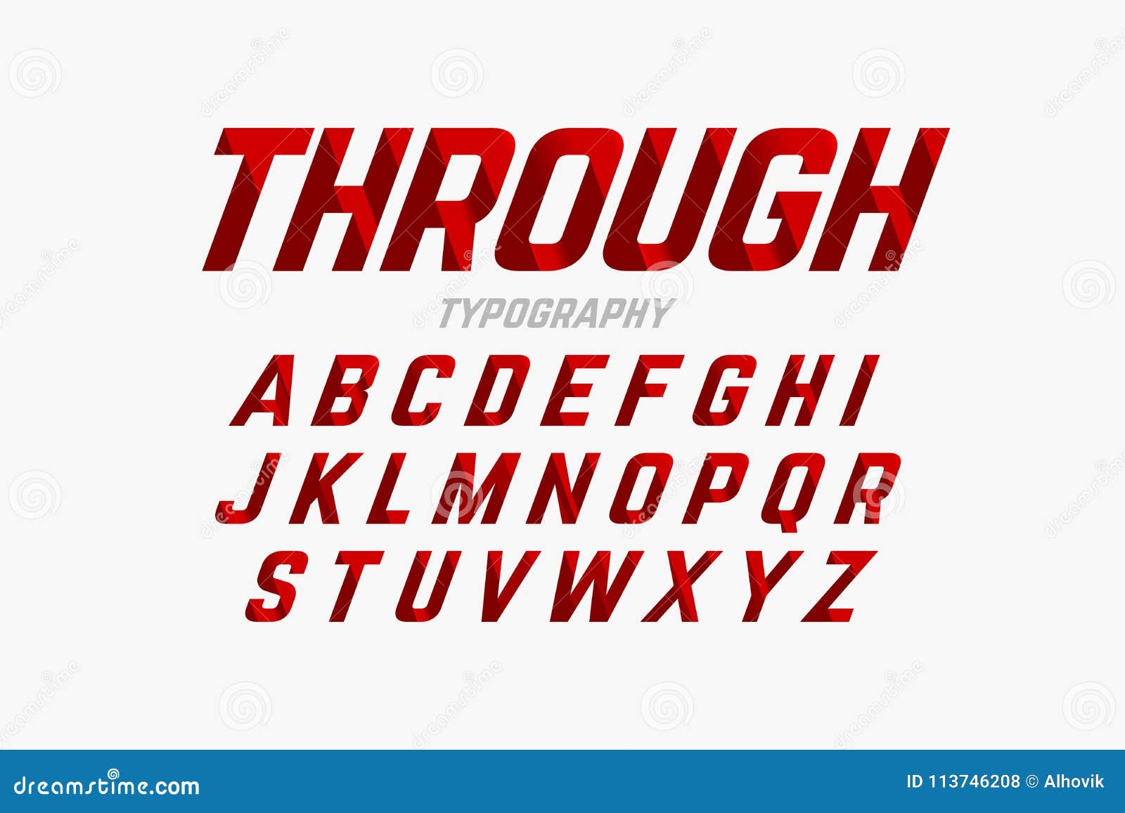 Cutted Font Vector Illustration | CartoonDealer.com #113746208